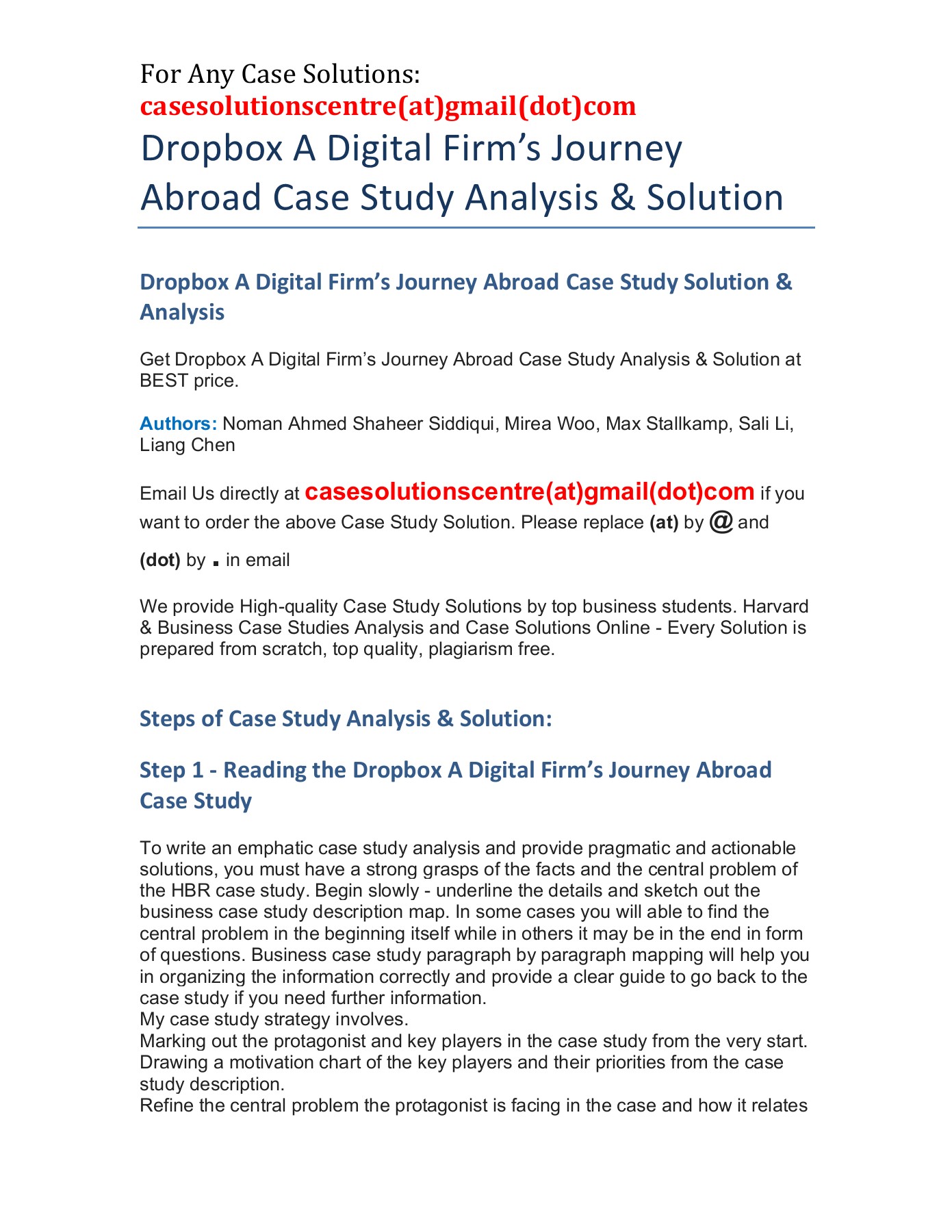 Dropbox A Digital Firm’s Journey Abroad Ivey Case Study Solution & Analysis - Case Study ...