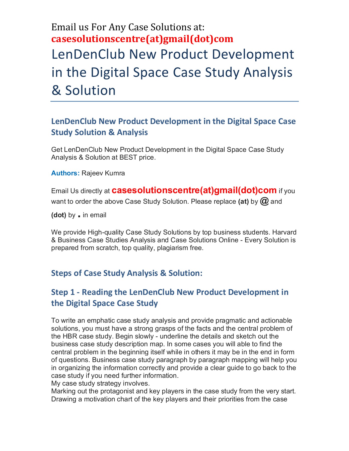 LenDenClub New Product Development in the Digital Space Ivey Case Study Solution & Analysis ...