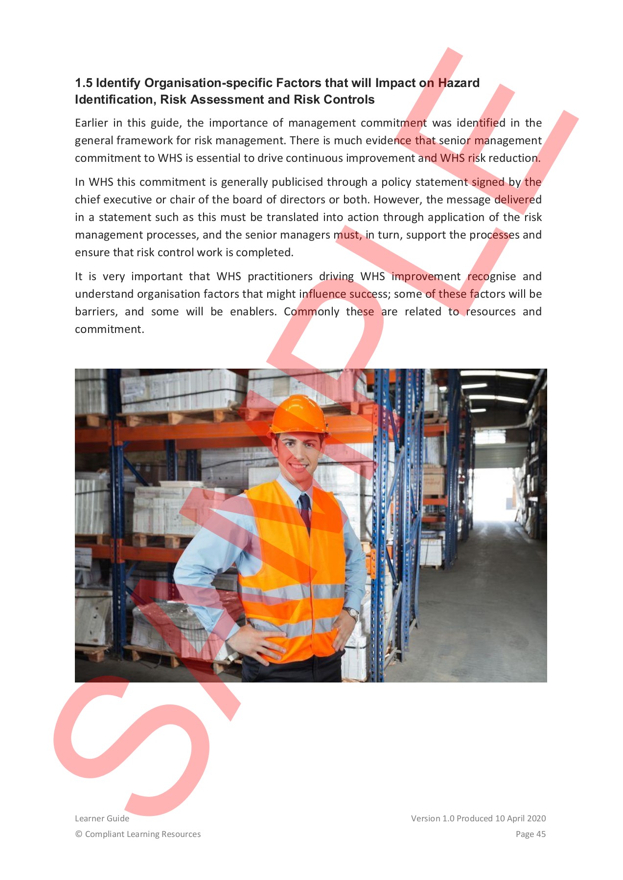 Compliant Learning Resources BSBWHS513 Lead WHS Risk Management - paulo ...