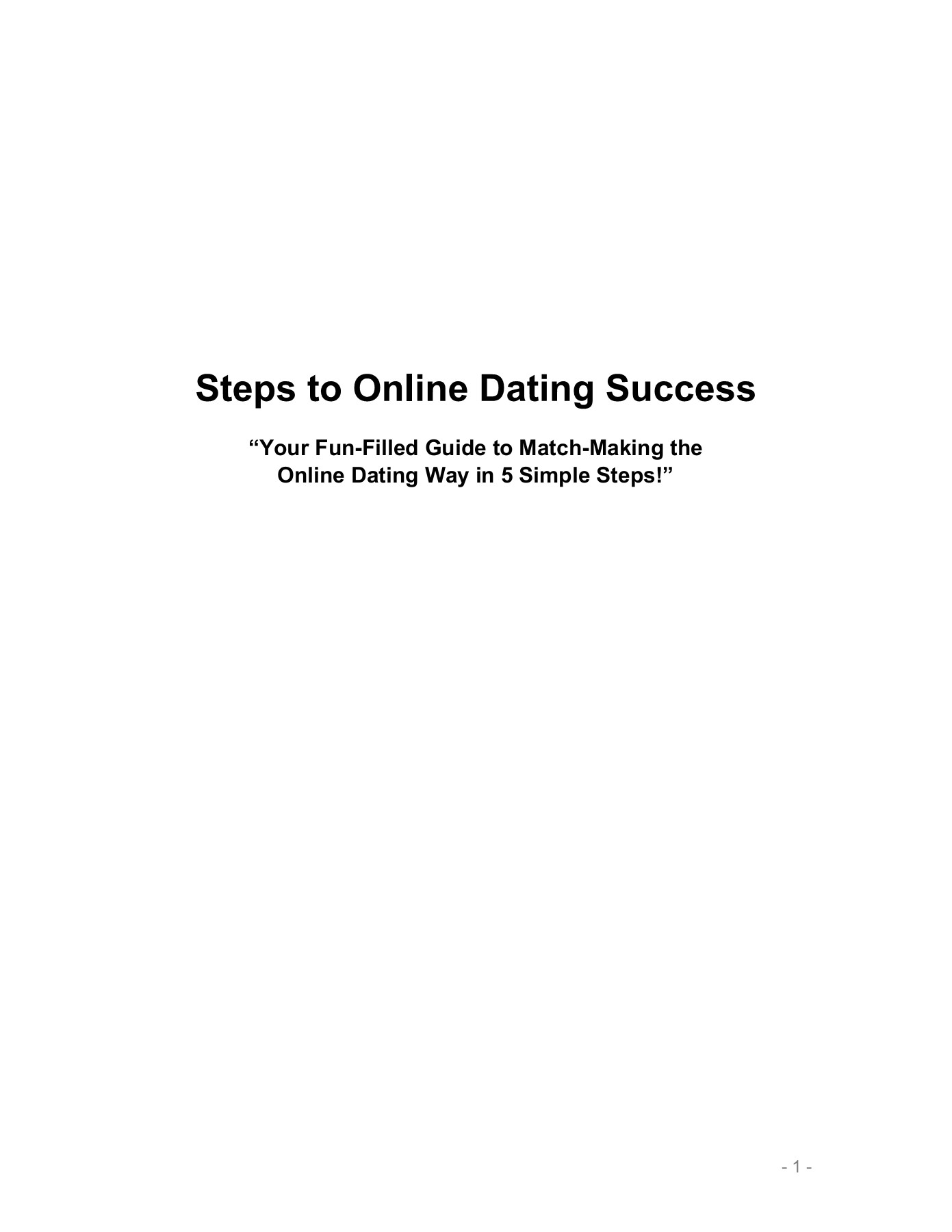 Steps to Online Dating Success Flipbook - sellyourstuffdotie - Page 1 - 38 | Flip PDF Online ...