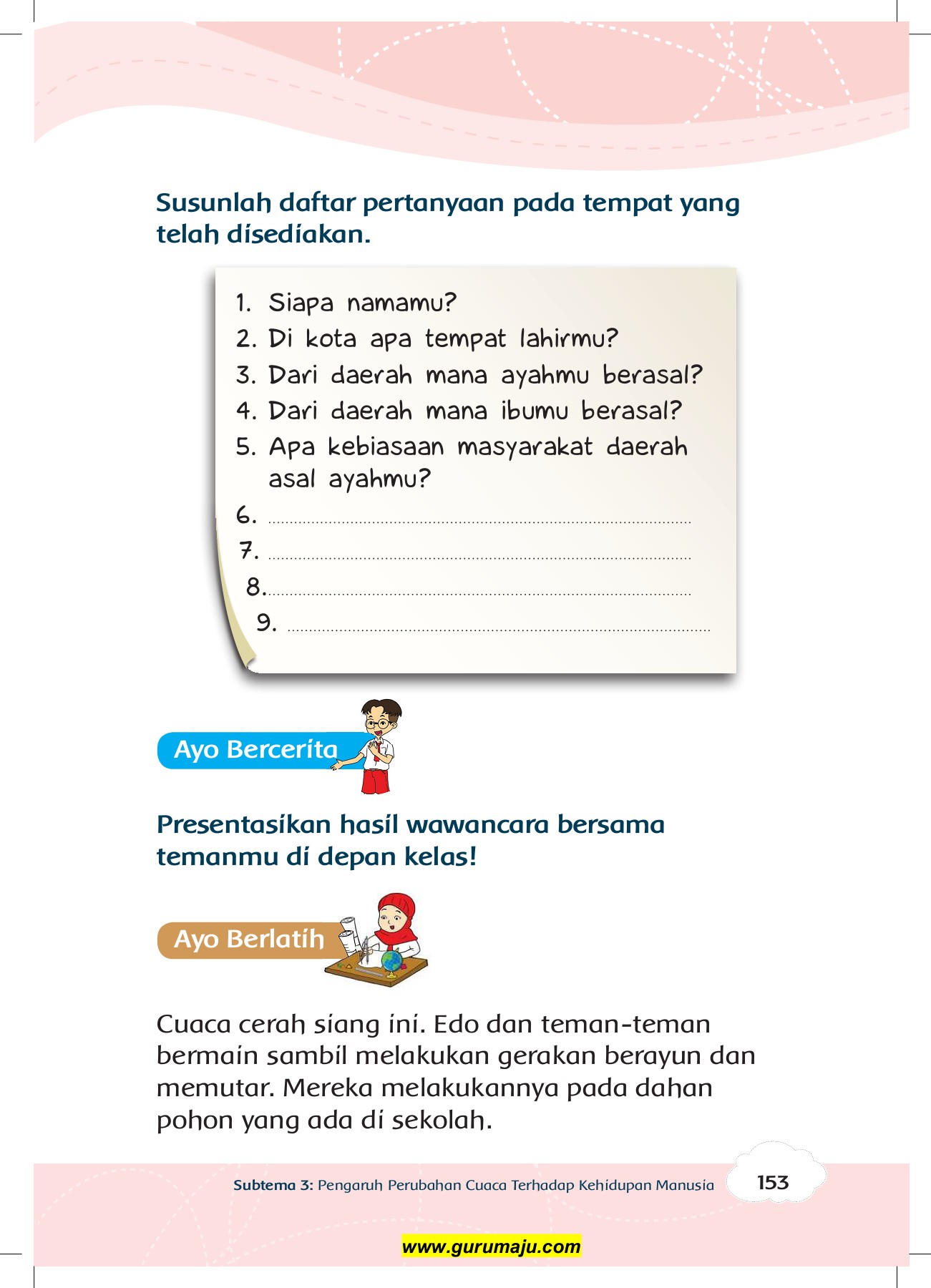 Buku Siswa Kelas 3 Tema 5 Revisi 2018 - iranurmalia02 - Halaman 159 | PDF Online | PubHTML5