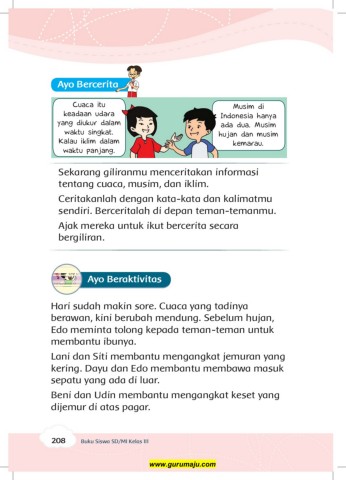 Buku Siswa Kelas 3 Tema 5 Revisi 2018 - iranurmalia02 - Halaman 214 | PDF Online | PubHTML5