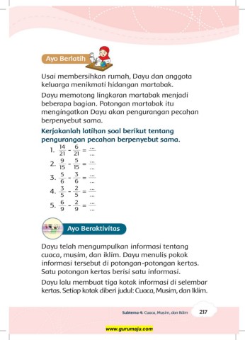 Buku Siswa Kelas 3 Tema 5 Revisi 2018 - iranurmalia02 - Halaman 223 | PDF Online | PubHTML5