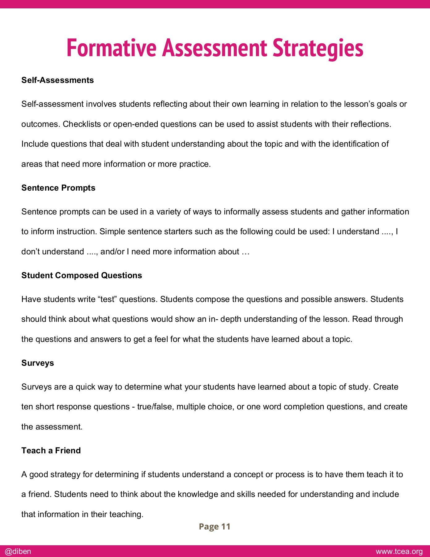 Formative Assessment Strategies and Digital Tools eBook - cgarcia ...
