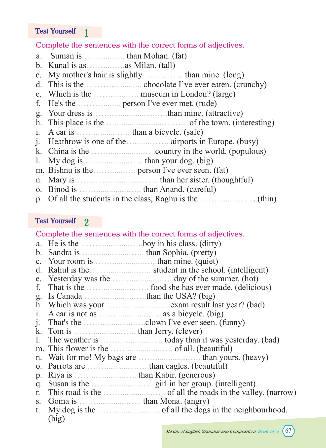 Maxim Grammar Book 5_Sunil_2075 - sunil maharjan - Page 67 | Flip PDF ...