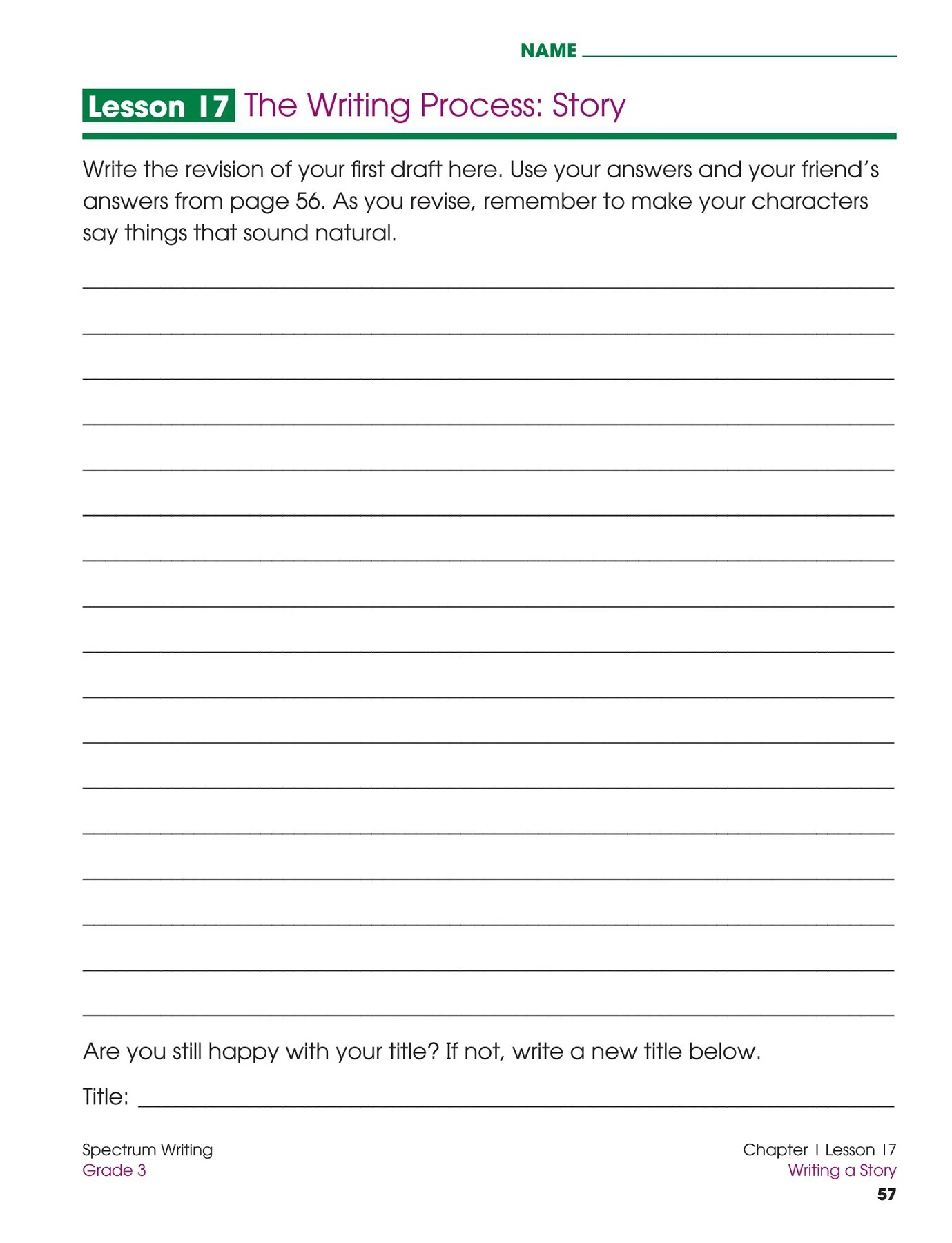Spectrum Writing Workbook Grade 3 Ages 8–9 ...