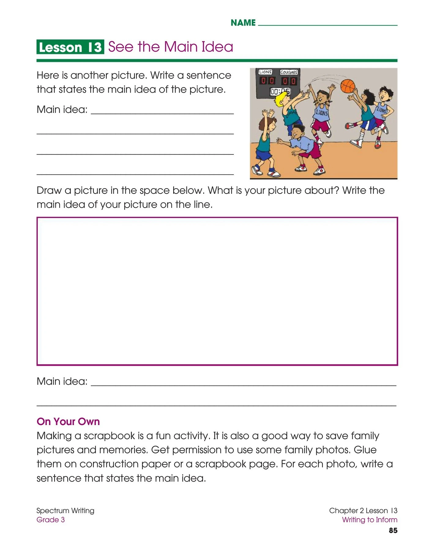 Spectrum Writing Workbook Grade 3 Ages 8–9 ...