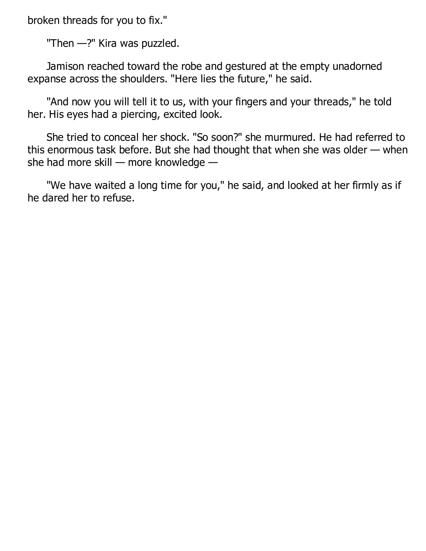 Gathering Blue Novel - catherinescrossculturalcafe - Page 120 | Flip ...