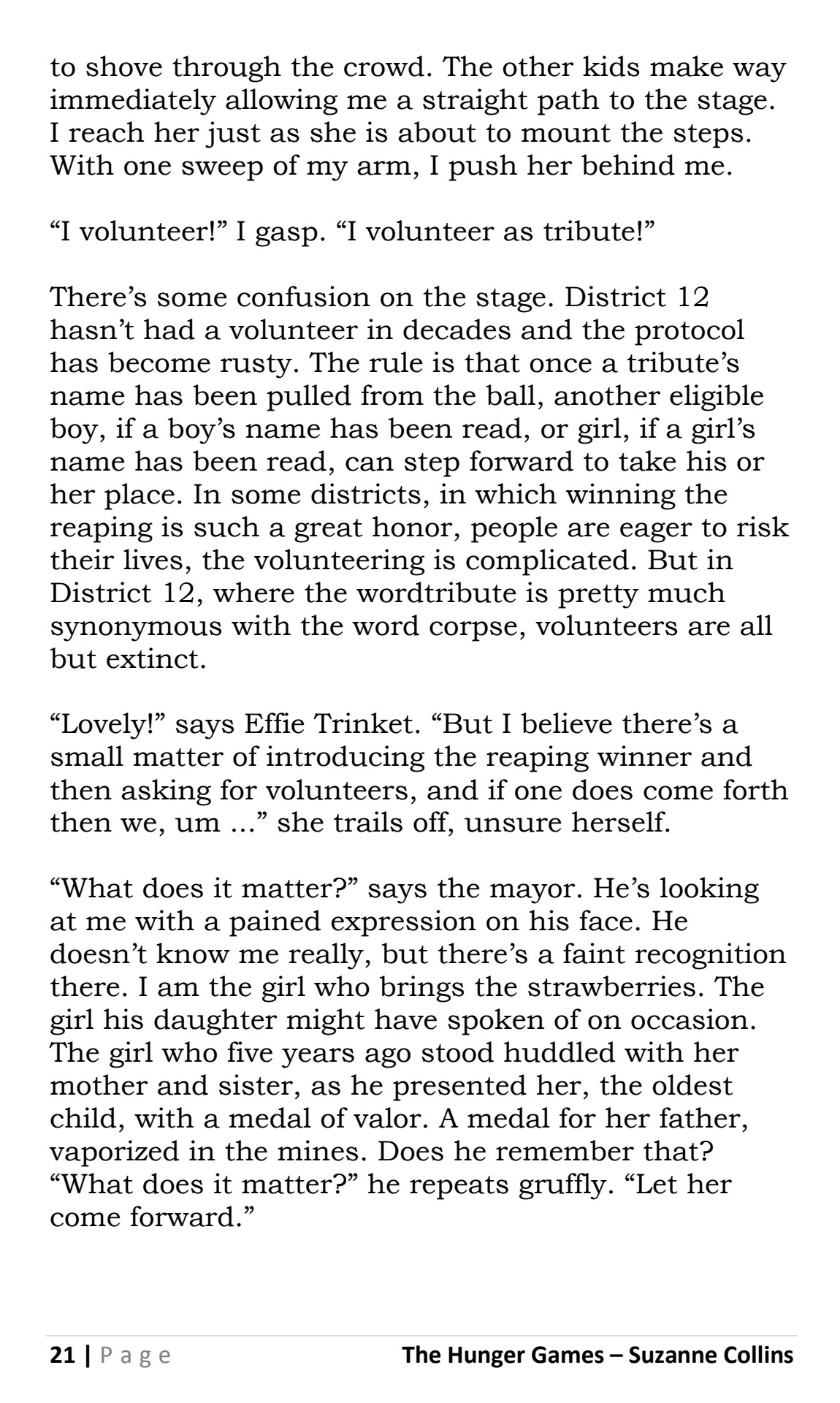 Book 1 - The Hunger Games - catherinescrossculturalcafe - Page 21 ...