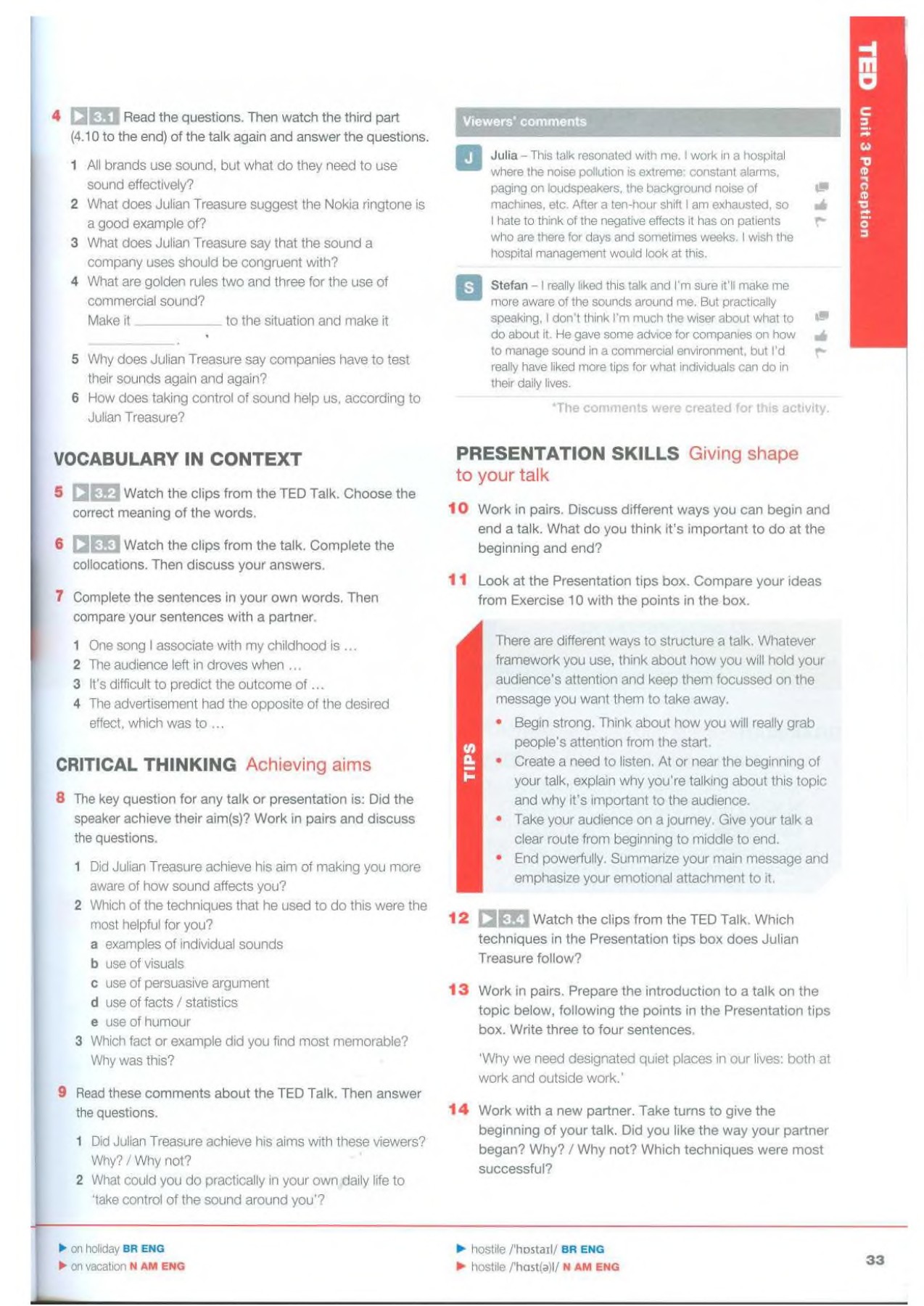 Keynote Proficient Student Book - catherinescrossculturalcafe - Page 34 ...