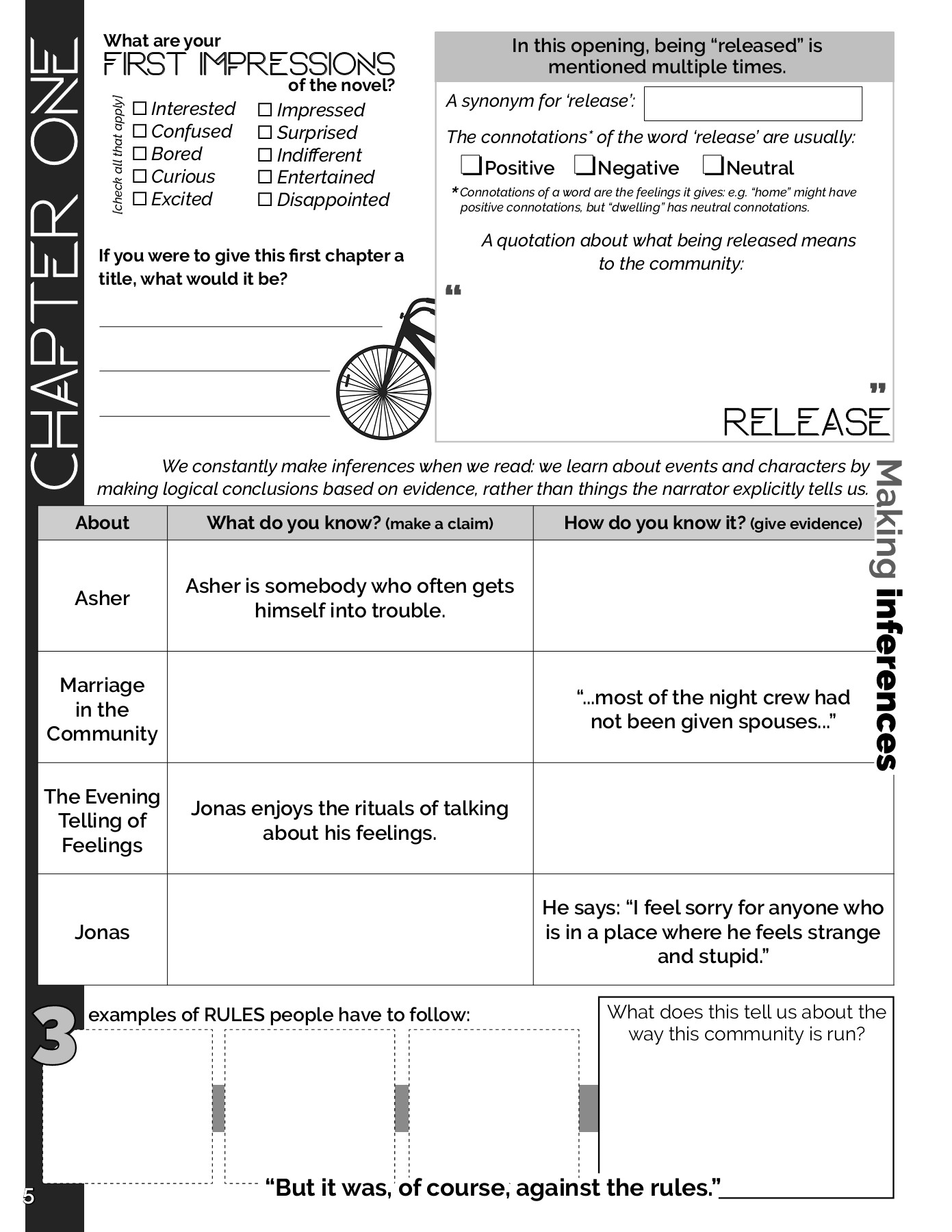 The Giver Student Workbook - catherinescrossculturalcafe - Page 8 ...