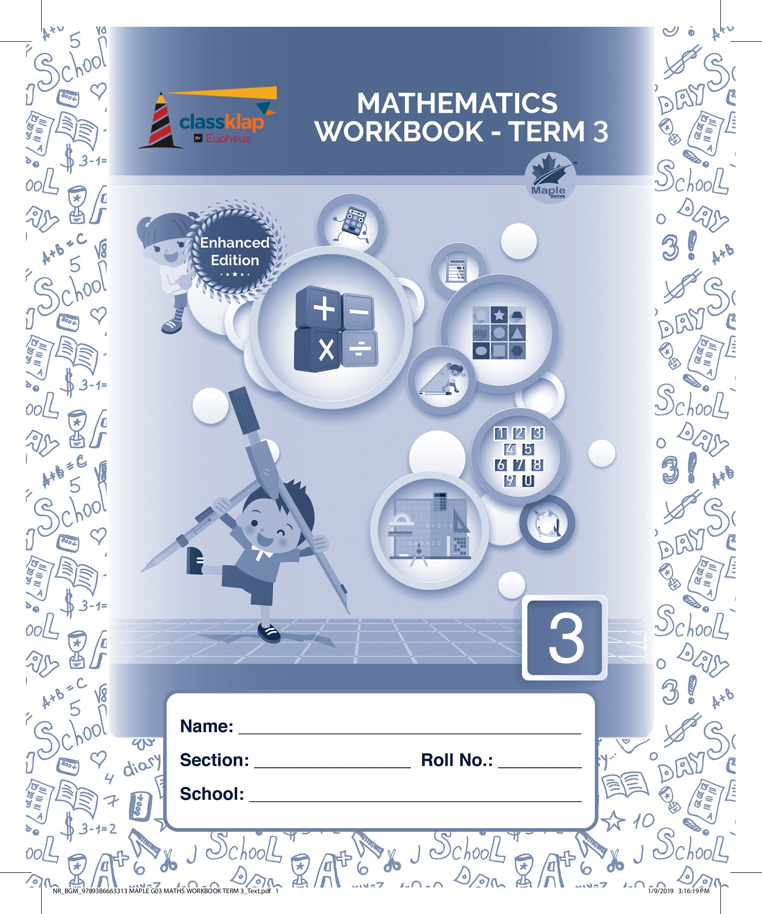 9789386663313 MAPLE G03 MATHS WORKBOOK TERM 3_Text - CLASSKLAP - Page 1 ...