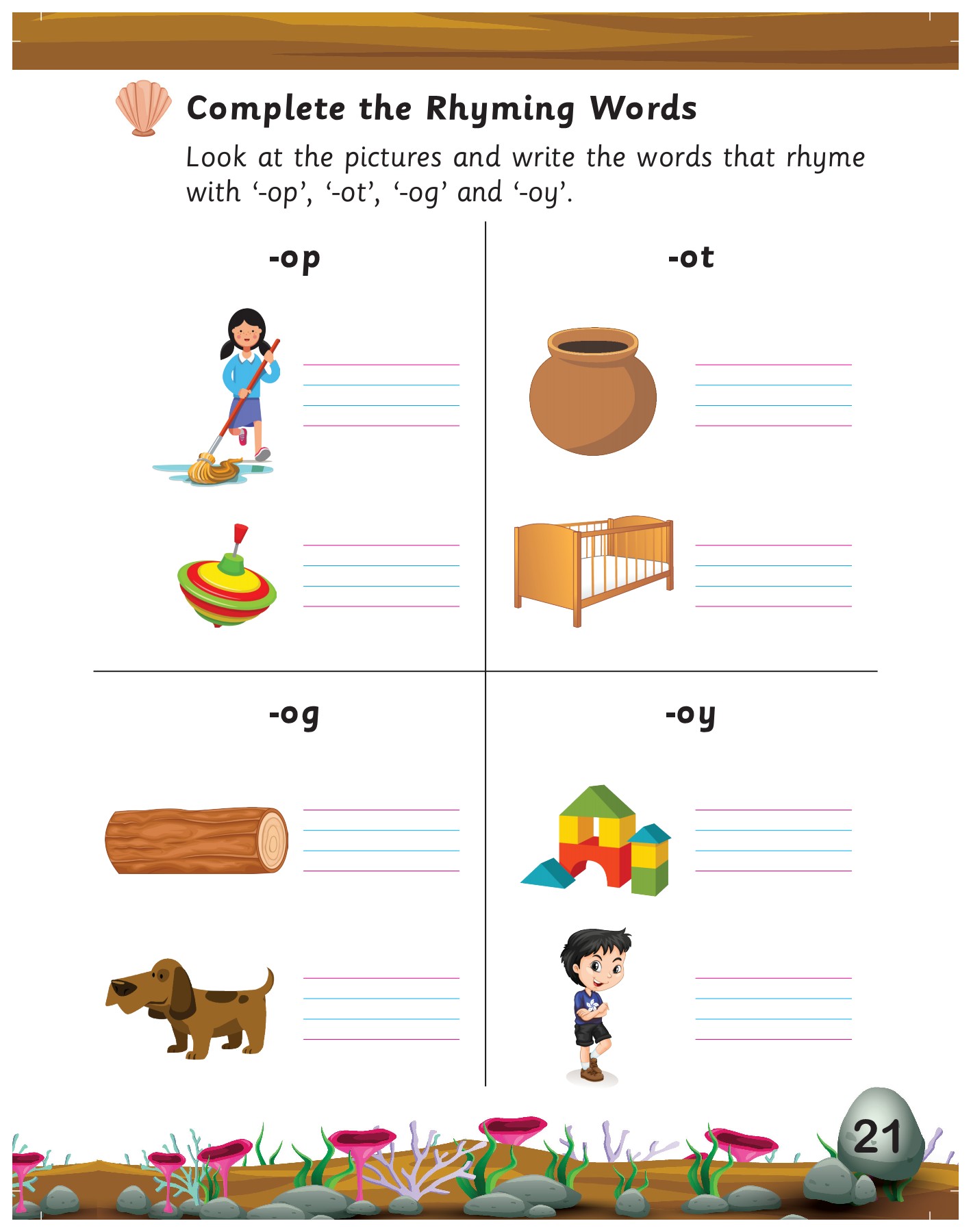 202110003-OYSTER-STUDENT-BOOK-ENGLISH-UKG-FY - CLASSKLAP - Page 21 ...