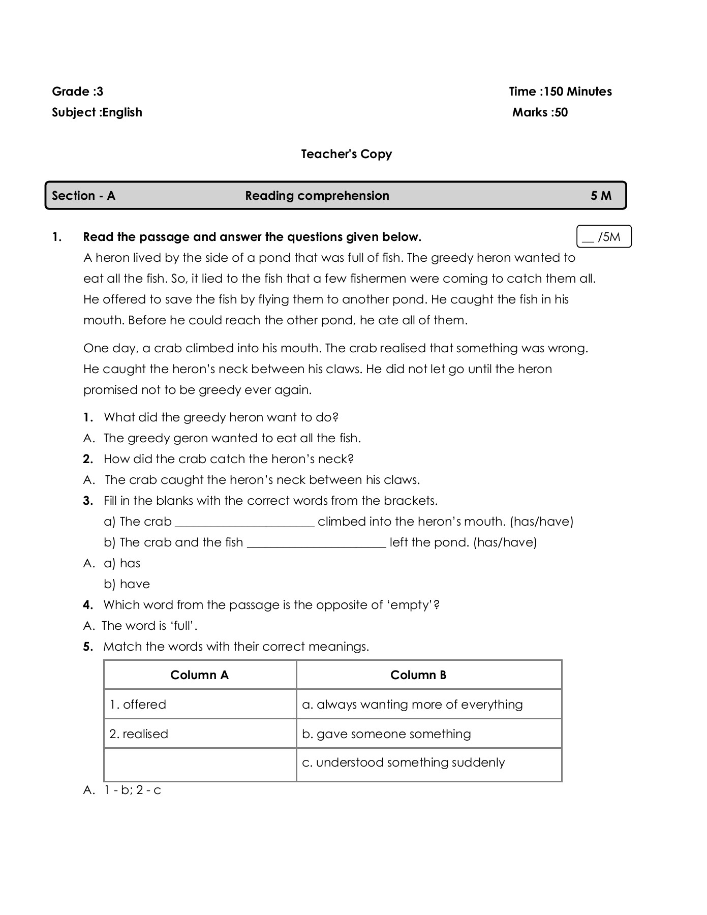 PINNACLE_SA1_QP_3Term_G03_ENGLISH_BEG_A_60_AY2223_AK - CLASSKLAP - Page ...