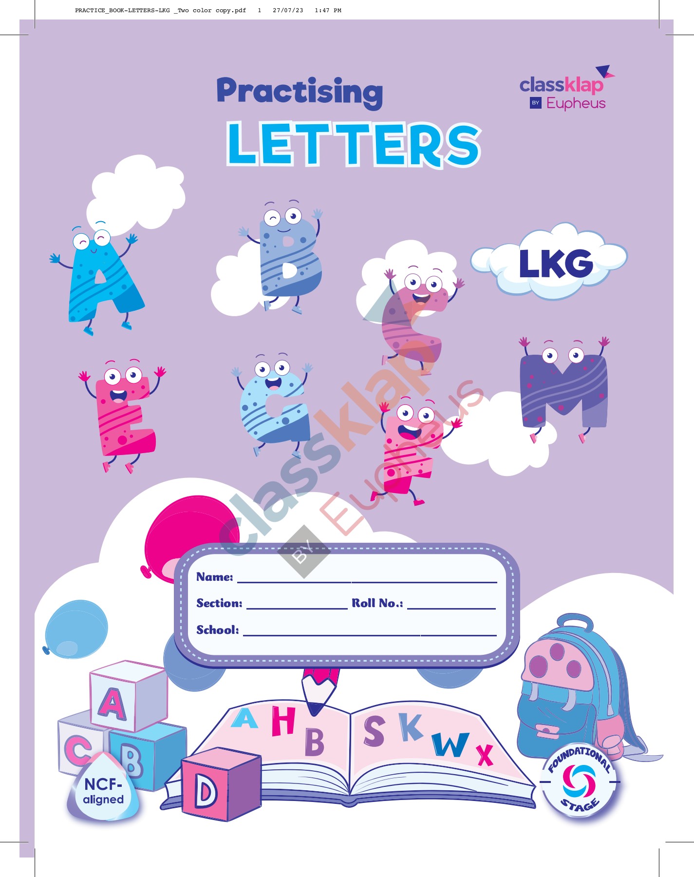 242510111-PRACTICE-STUDENT-PRACTICE_BOOK-LETTERS-LKG-FY - CLASSKLAP ...