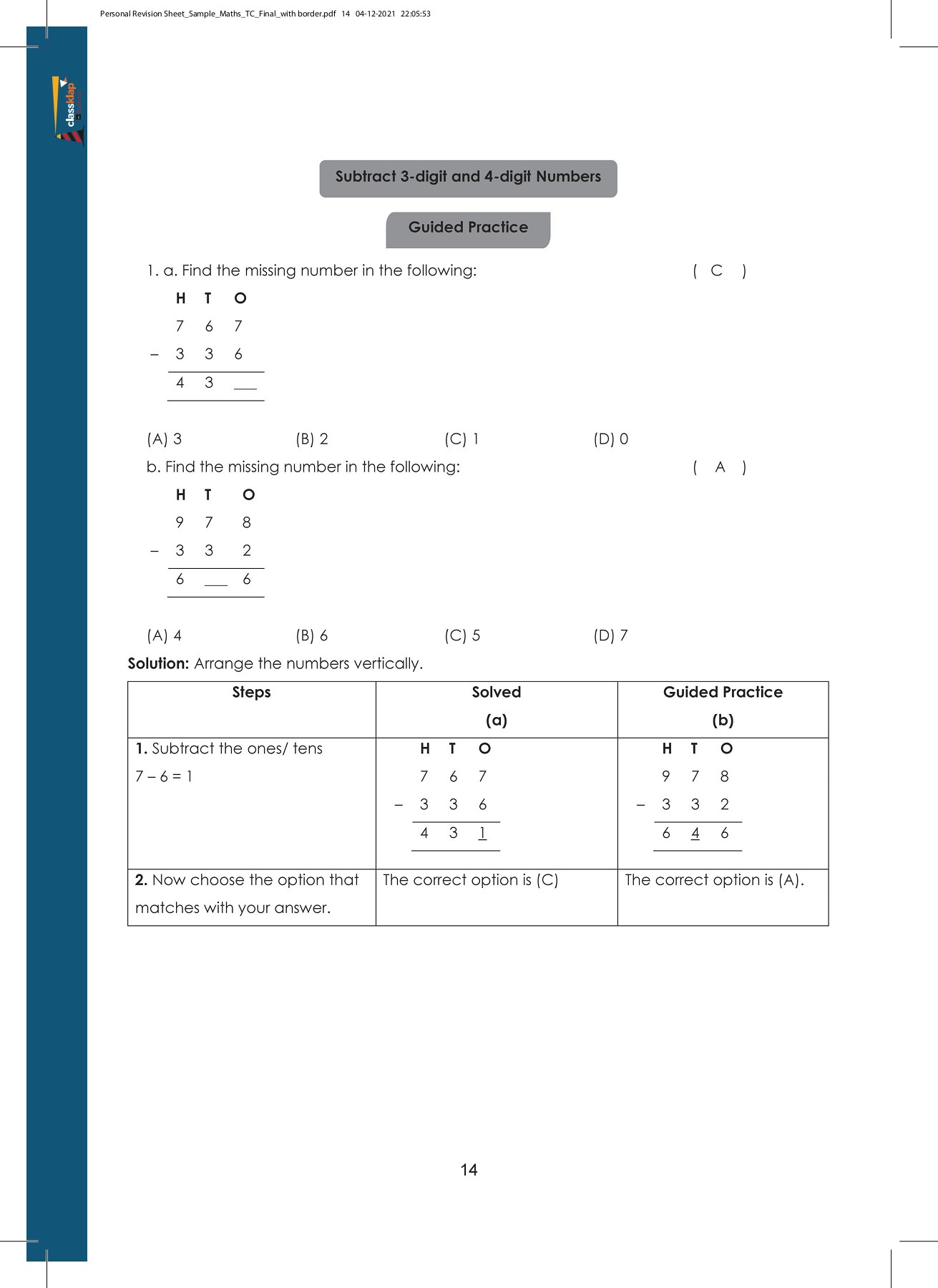 Personal Revision Sheet_Sample_Maths_TC_Final_with border - CLASSKLAP ...
