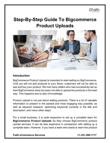 Step By Step Guide To Bigcommerce Product Uploads William Smith