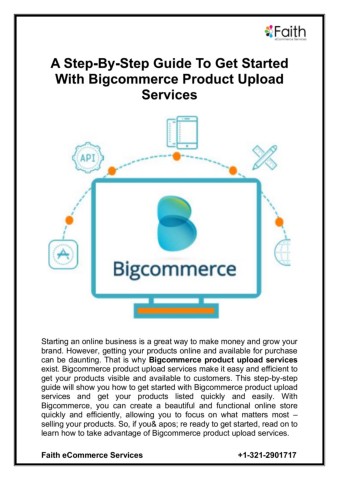 A Step-By-Step Guide To Get Started With Bigcommerce Product Upload Services