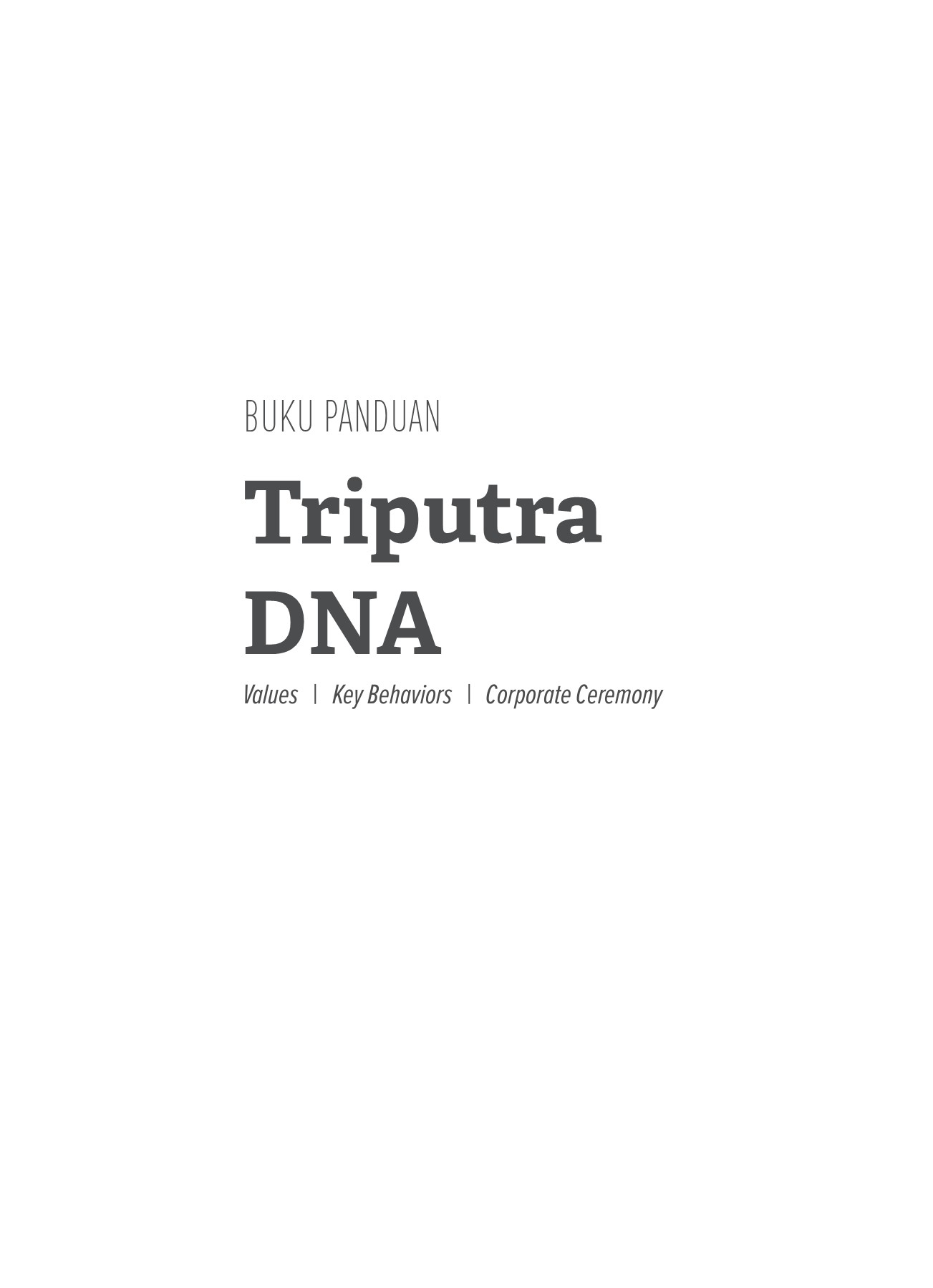 Buku Pedoman Triputra DNA - LPD KM - Halaman 3 | PDF Online | PubHTML5