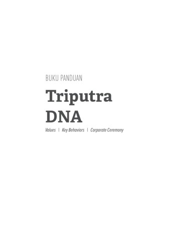 Buku Pedoman Triputra DNA - LPD KM - Halaman 3 | PDF Online | PubHTML5