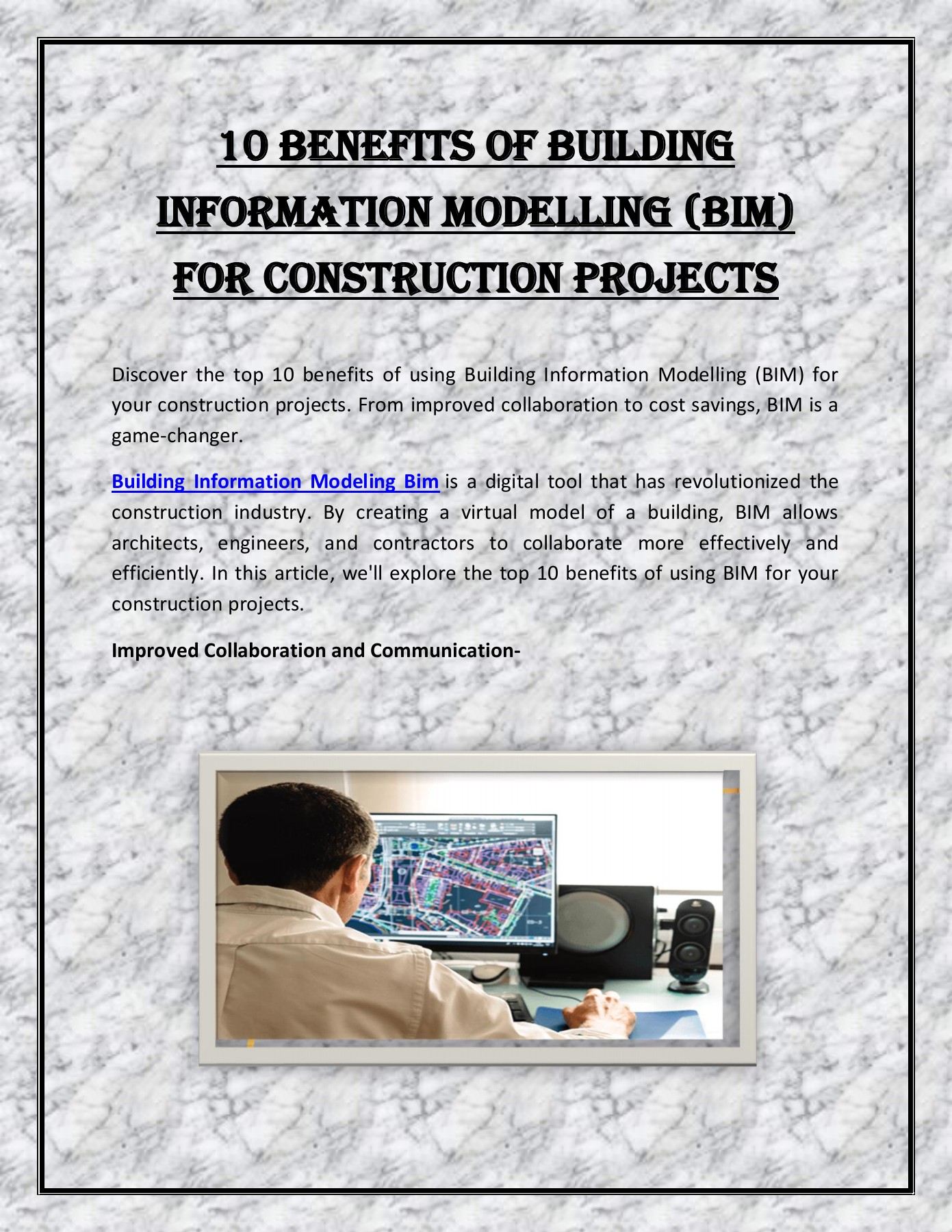 10 Benefits of Building Information Modelling - arktek3d Design - Page ...