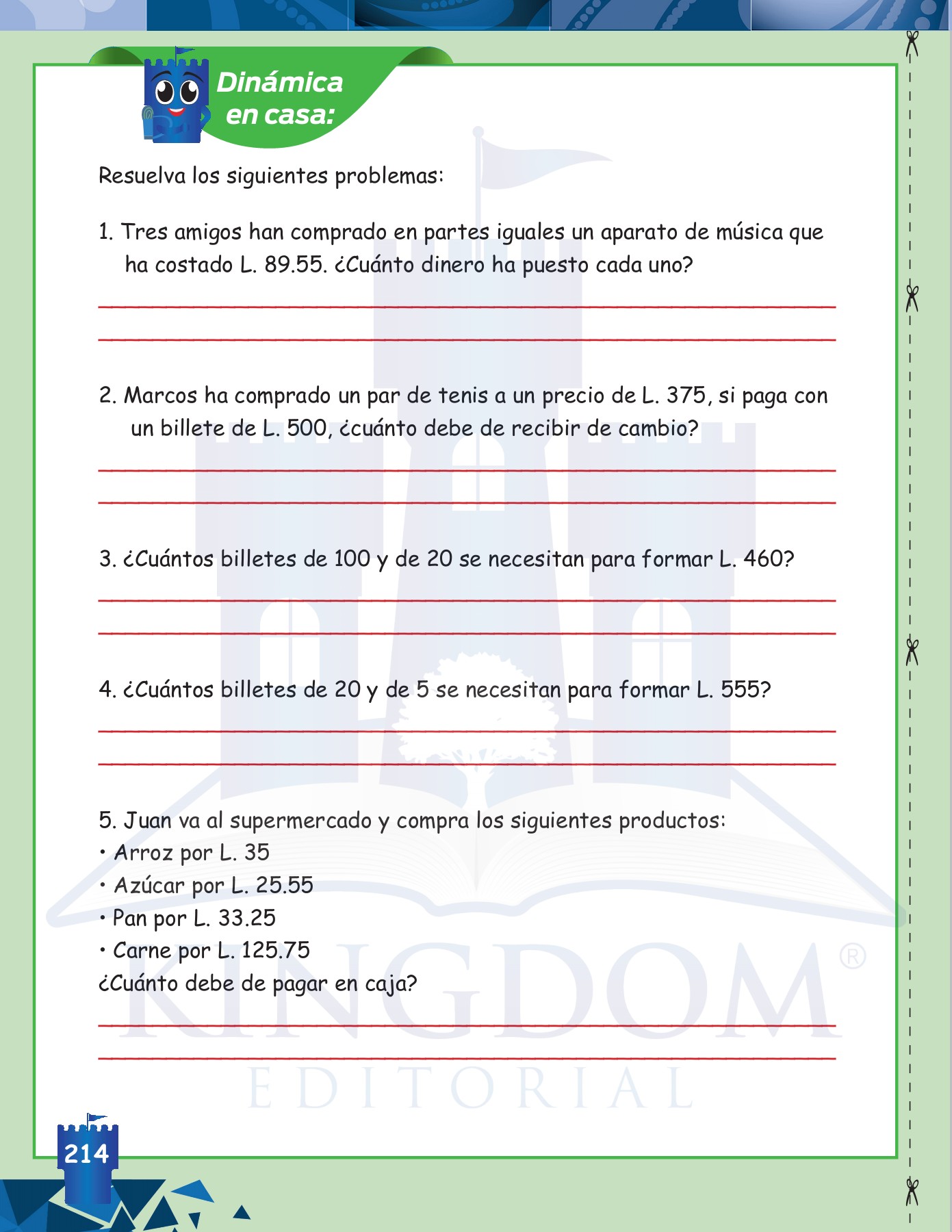 MATEMÁTICAS 3er Grado .1 - Kingdom Editorial - Página 216 | Flip PDF en ...