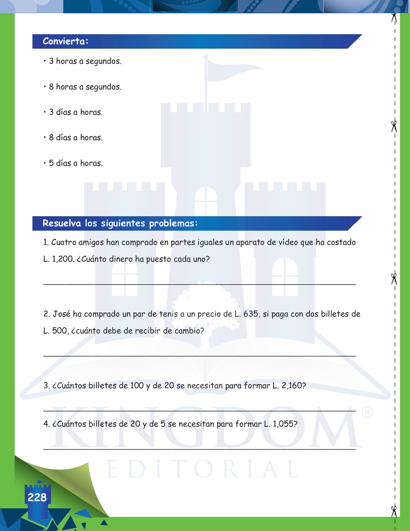 MATEMÁTICAS 3er Grado .1 - Kingdom Editorial - Página 230 | Flip PDF en ...