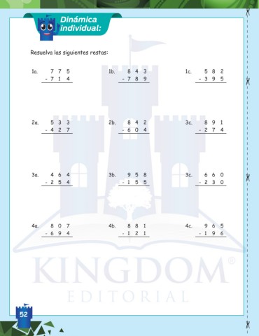 MATEMÁTICAS 3er Grado .1 - Kingdom Editorial - Página 54 | Flip PDF en ...