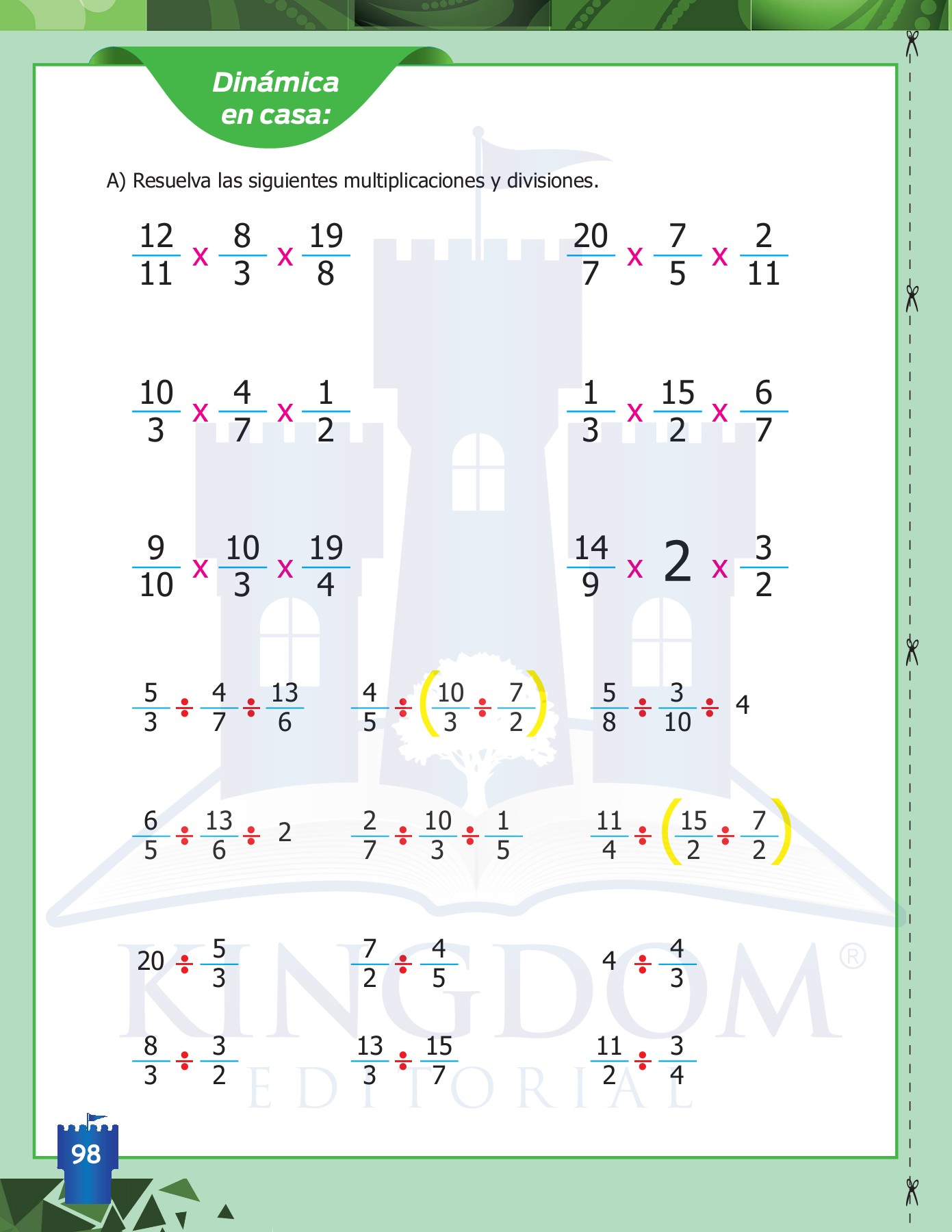 MATEMÁTICAS 7mo Grado .1 - Kingdom Editorial - Página 100 | Flip PDF en ...