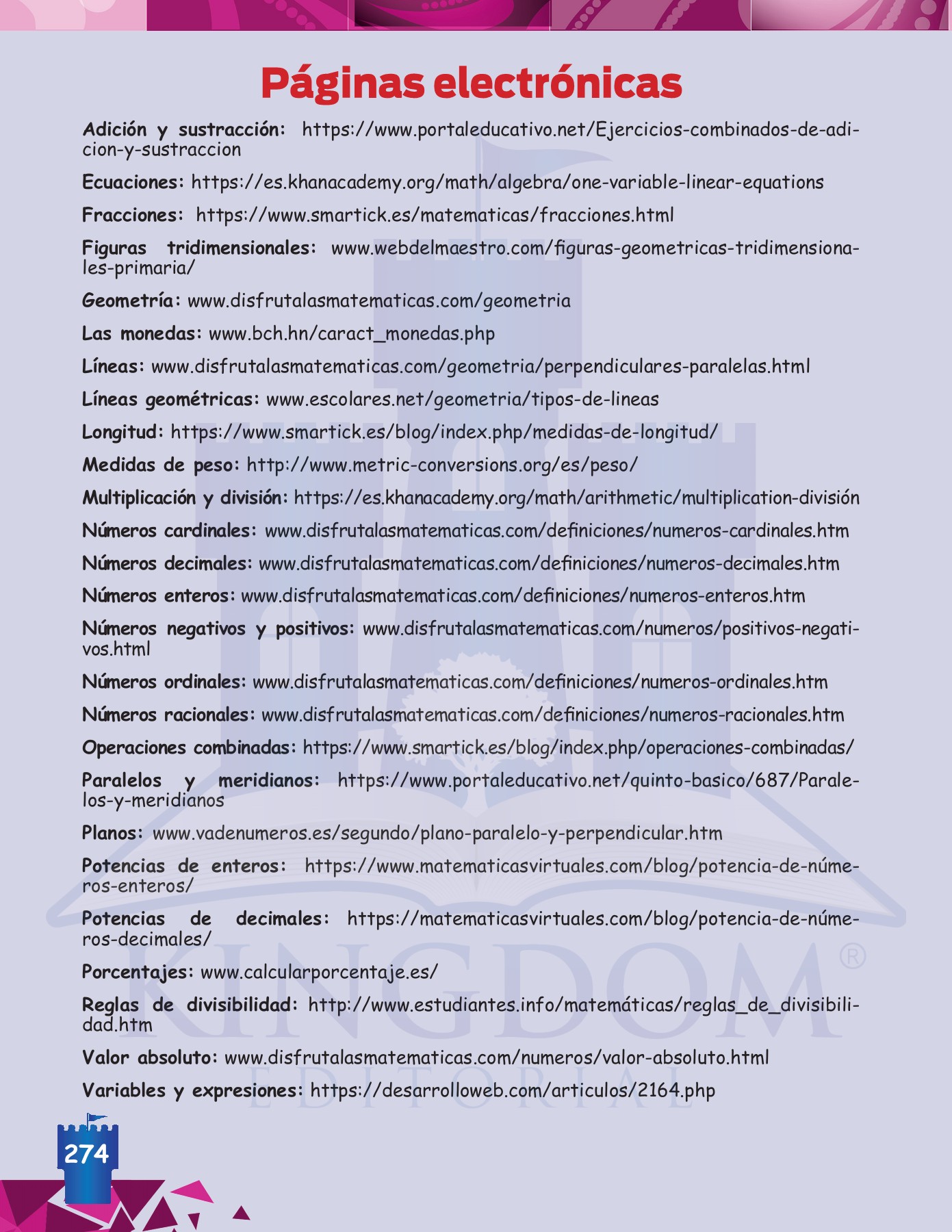 MATEMÁTICAS 7mo Grado .1 - Kingdom Editorial - Página 276 | Flip PDF en ...