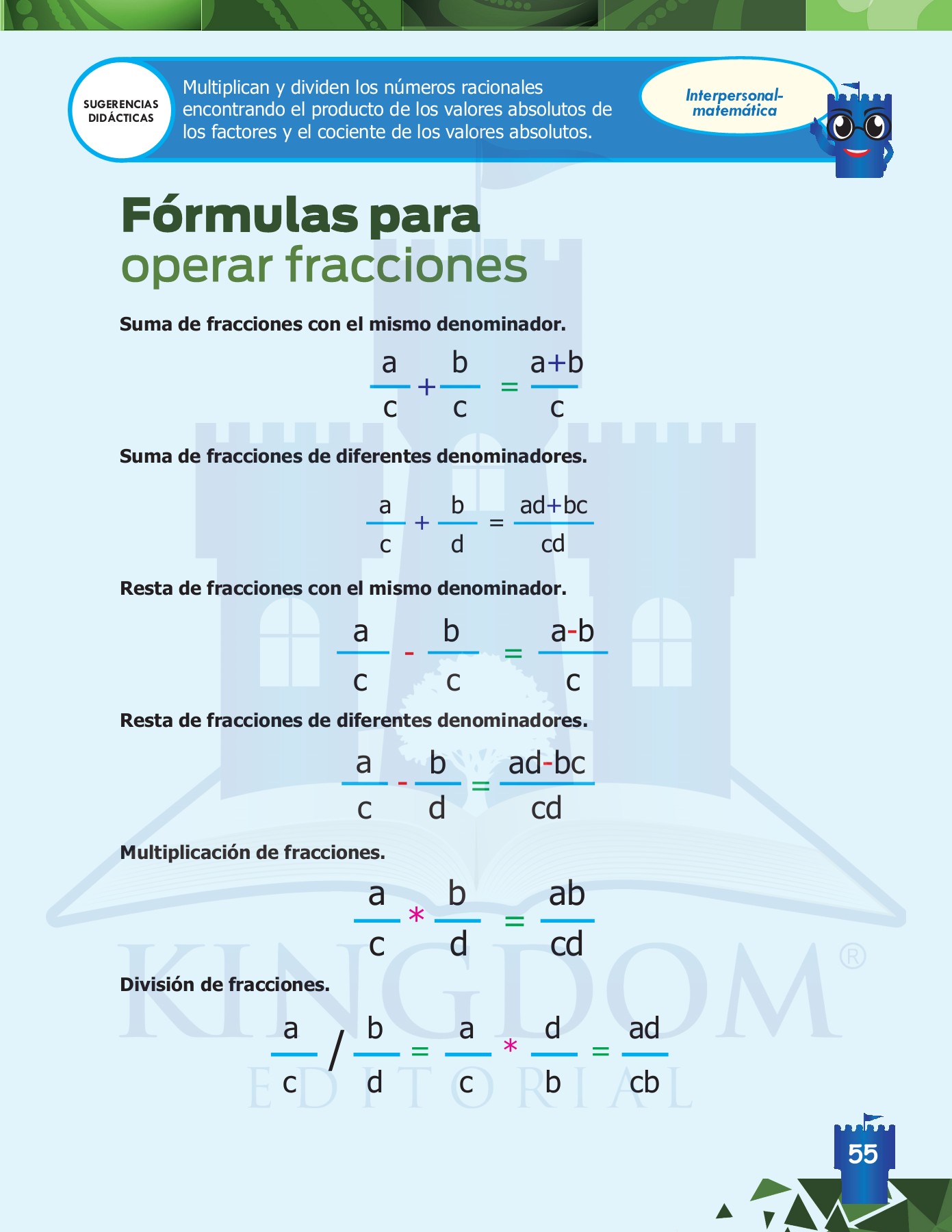 MATEMÁTICAS 7mo Grado .1 - Kingdom Editorial - Página 57 | Flip PDF en ...