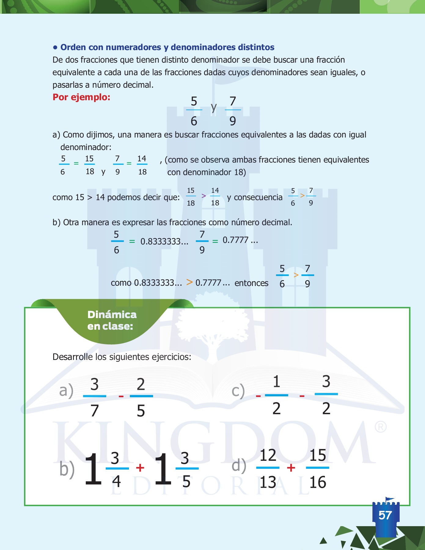 MATEMÁTICAS 7mo Grado .1 - Kingdom Editorial - Página 59 | Flip PDF en ...
