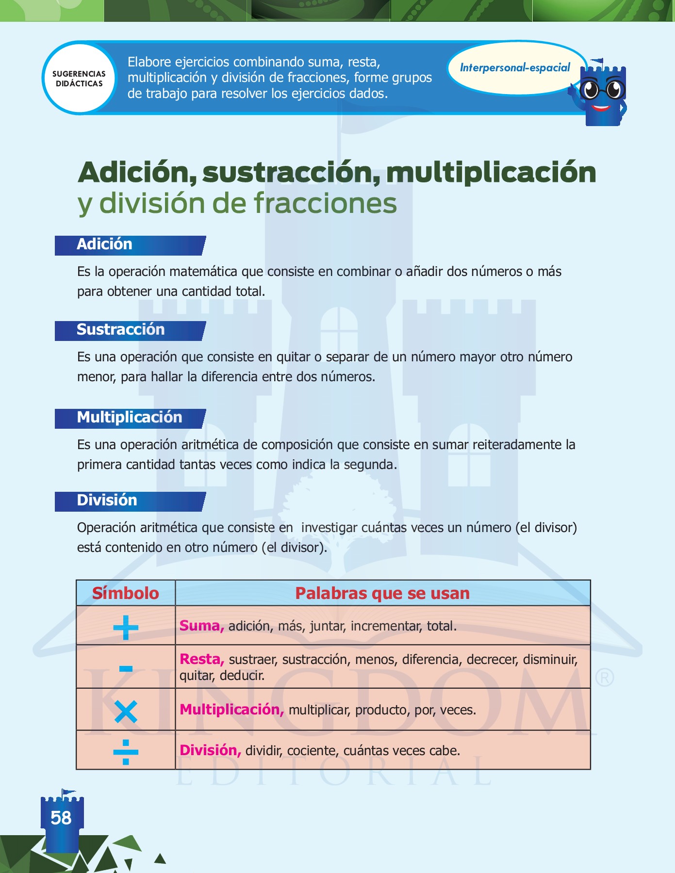 MATEMÁTICAS 7mo Grado .1 - Kingdom Editorial - Página 60 | Flip PDF en ...