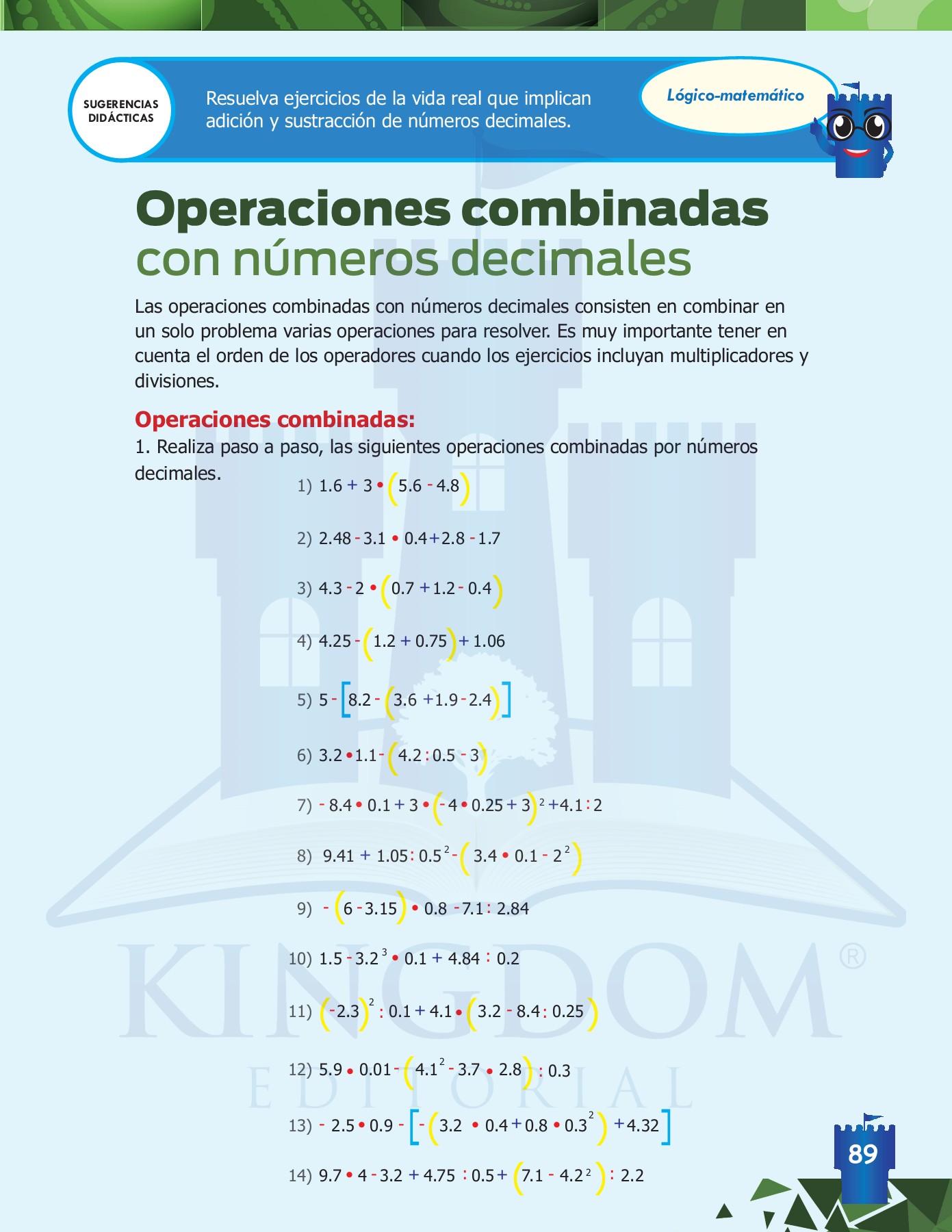 MATEMÁTICAS 7mo Grado .1 - Kingdom Editorial - Página 91 | Flip PDF en ...