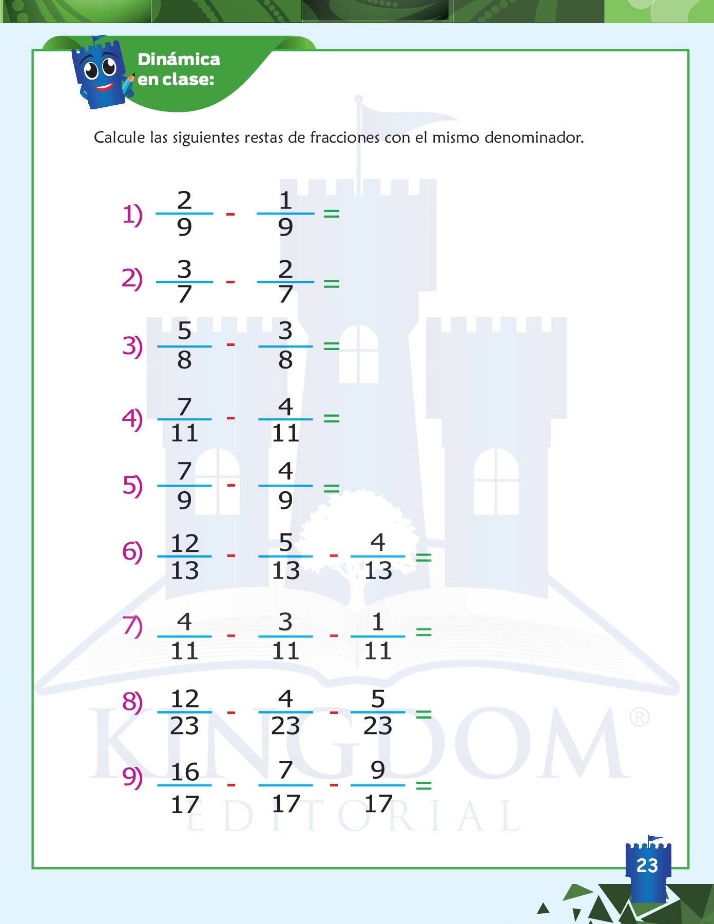 MATEMÁTICAS 6to Grado .1 - Kingdom Editorial - Página 25 | Flip PDF en ...