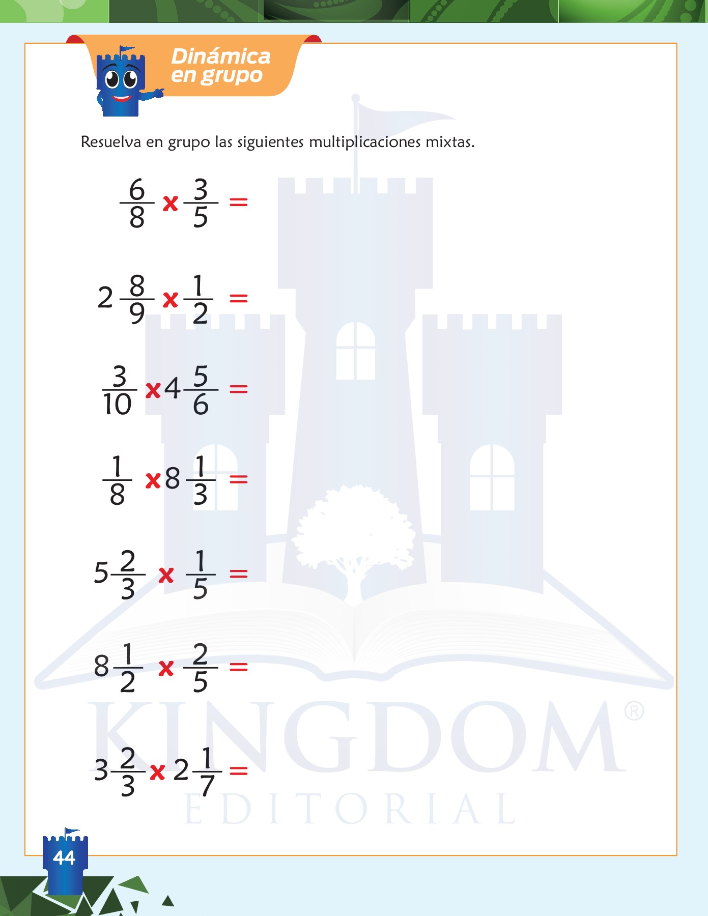 MATEMÁTICAS 6to Grado .1 - Kingdom Editorial - Página 46 | Flip PDF en ...