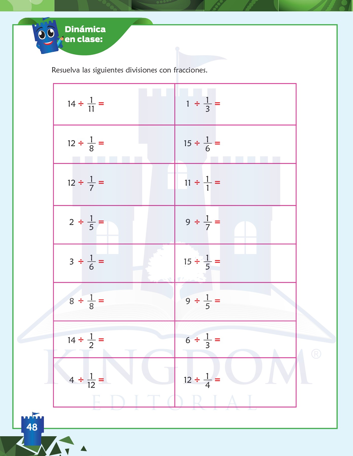 MATEMÁTICAS 6to Grado .1 - Kingdom Editorial - Página 50 | Flip PDF en ...