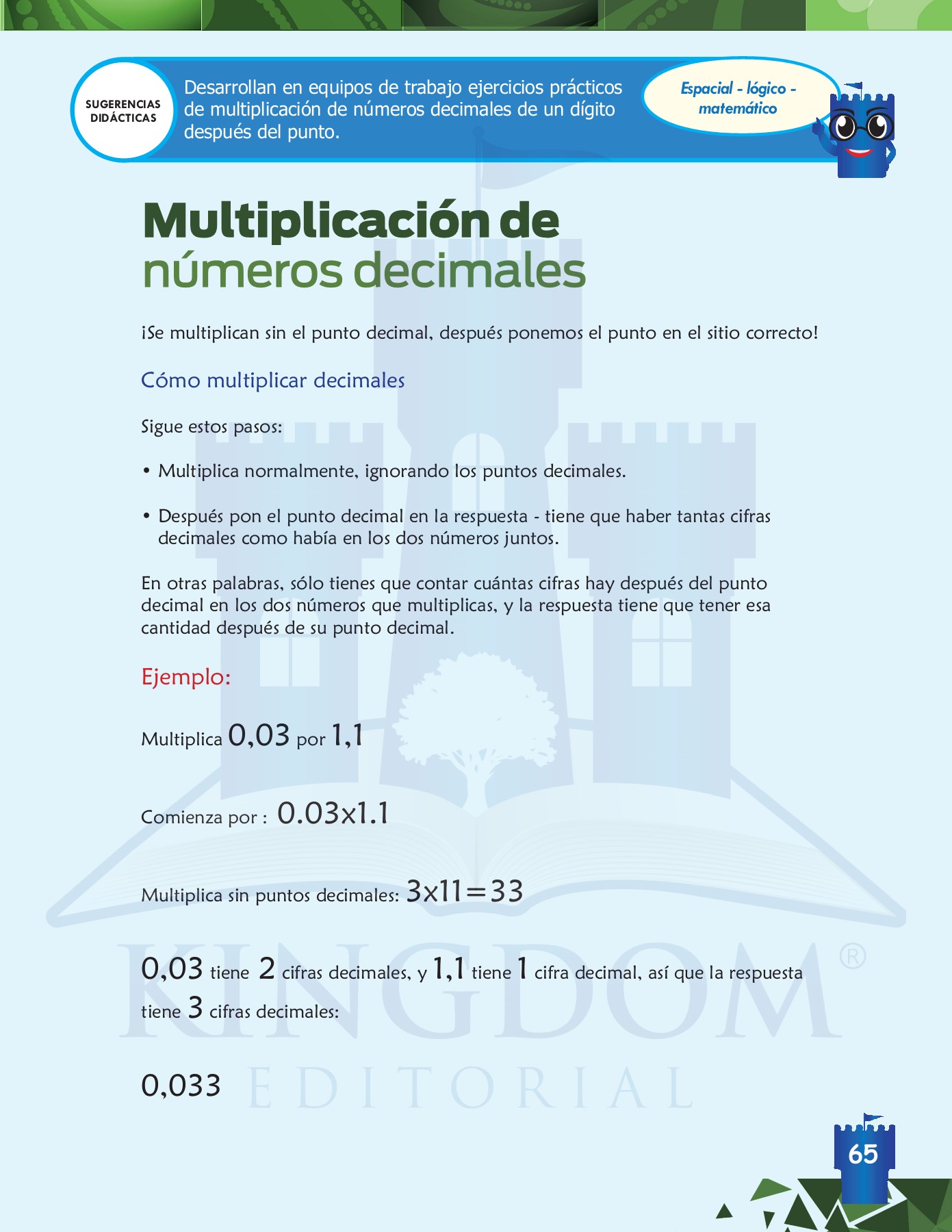 MATEMÁTICAS 6to Grado .1 - Kingdom Editorial - Página 67 | Flip PDF en ...