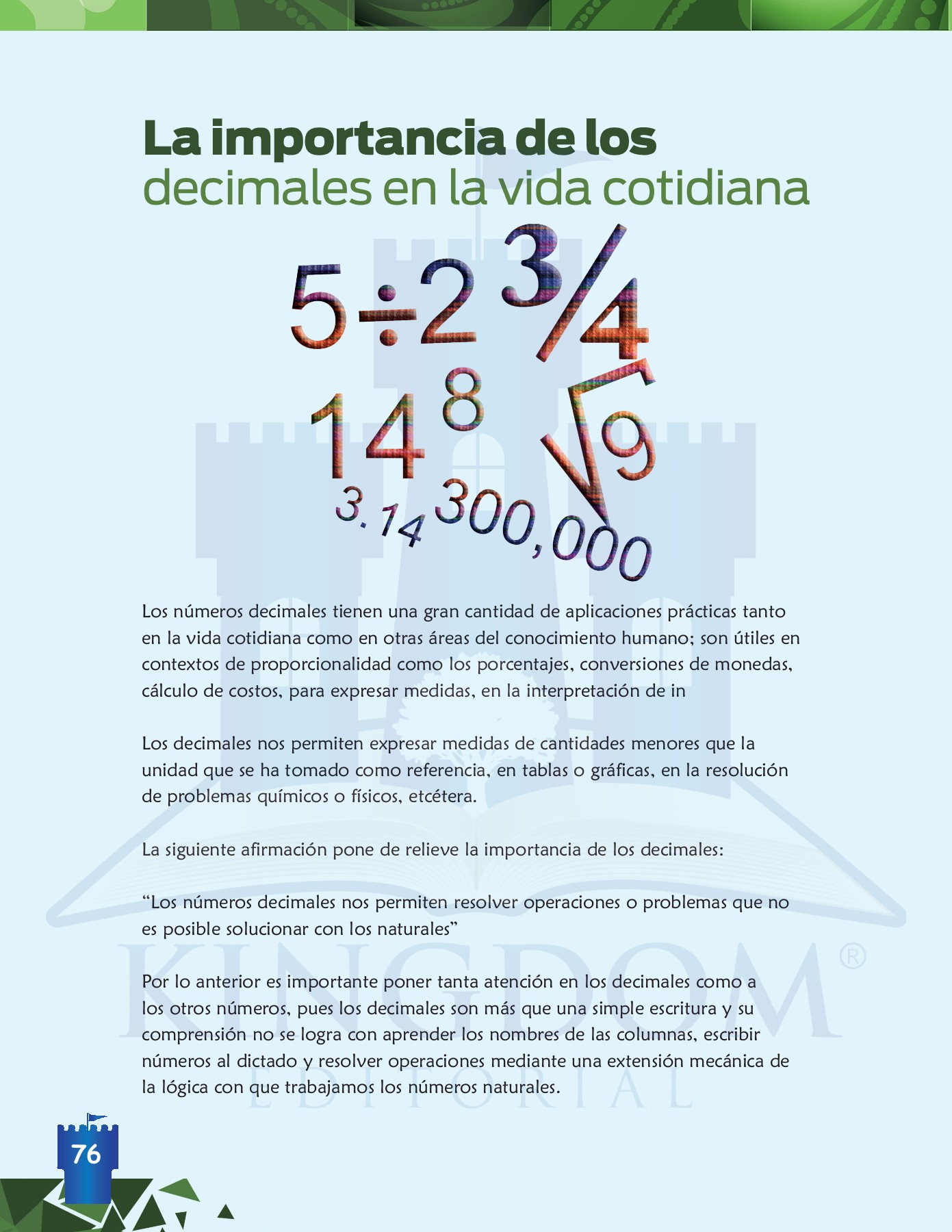 MATEMÁTICAS 6to Grado .1 - Kingdom Editorial - Página 78 | Flip PDF en ...