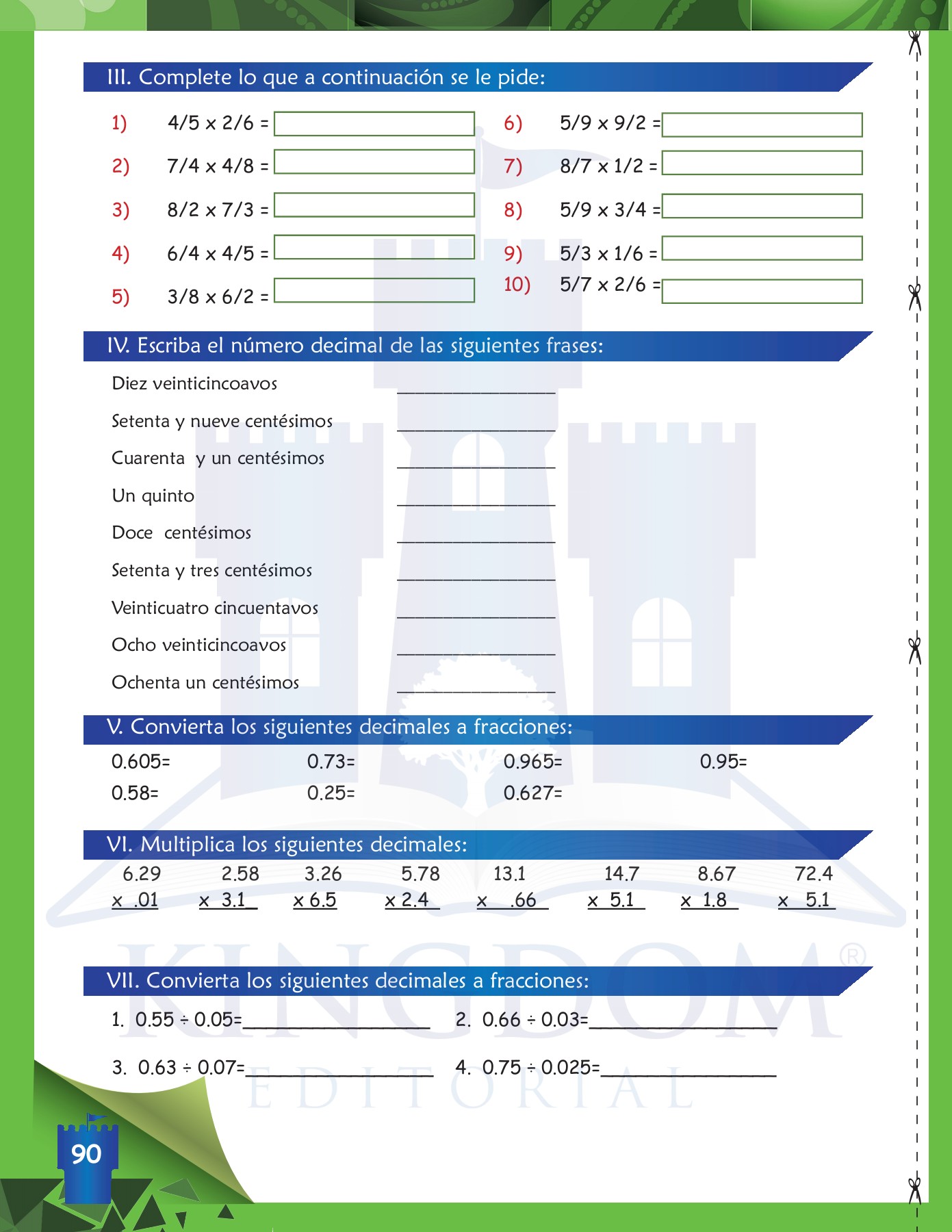 MATEMÁTICAS 6to Grado .1 - Kingdom Editorial - Página 92 | Flip PDF en ...