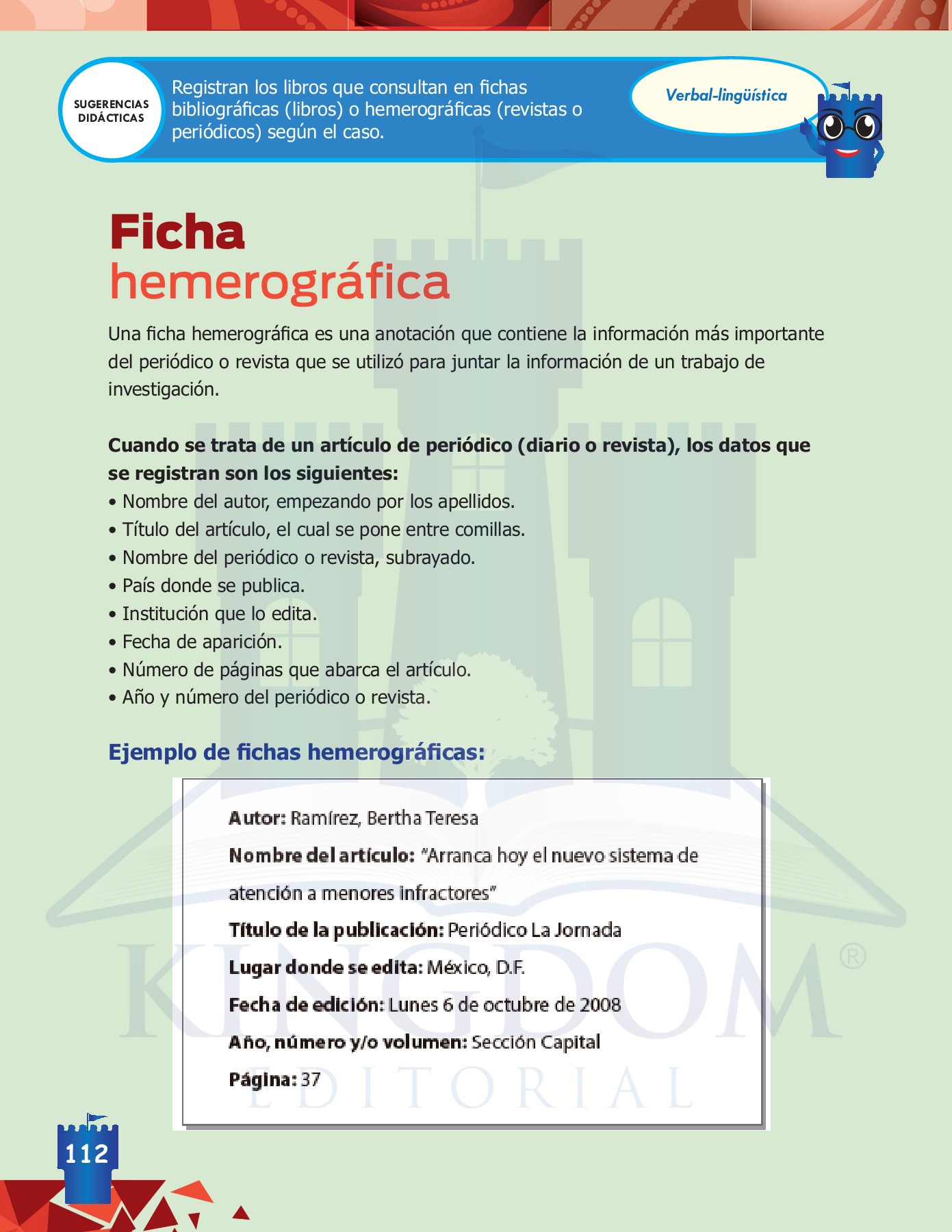 ESPAÑOL 8vo Grado .1 - Kingdom Editorial - Página 114 | Flip PDF en ...