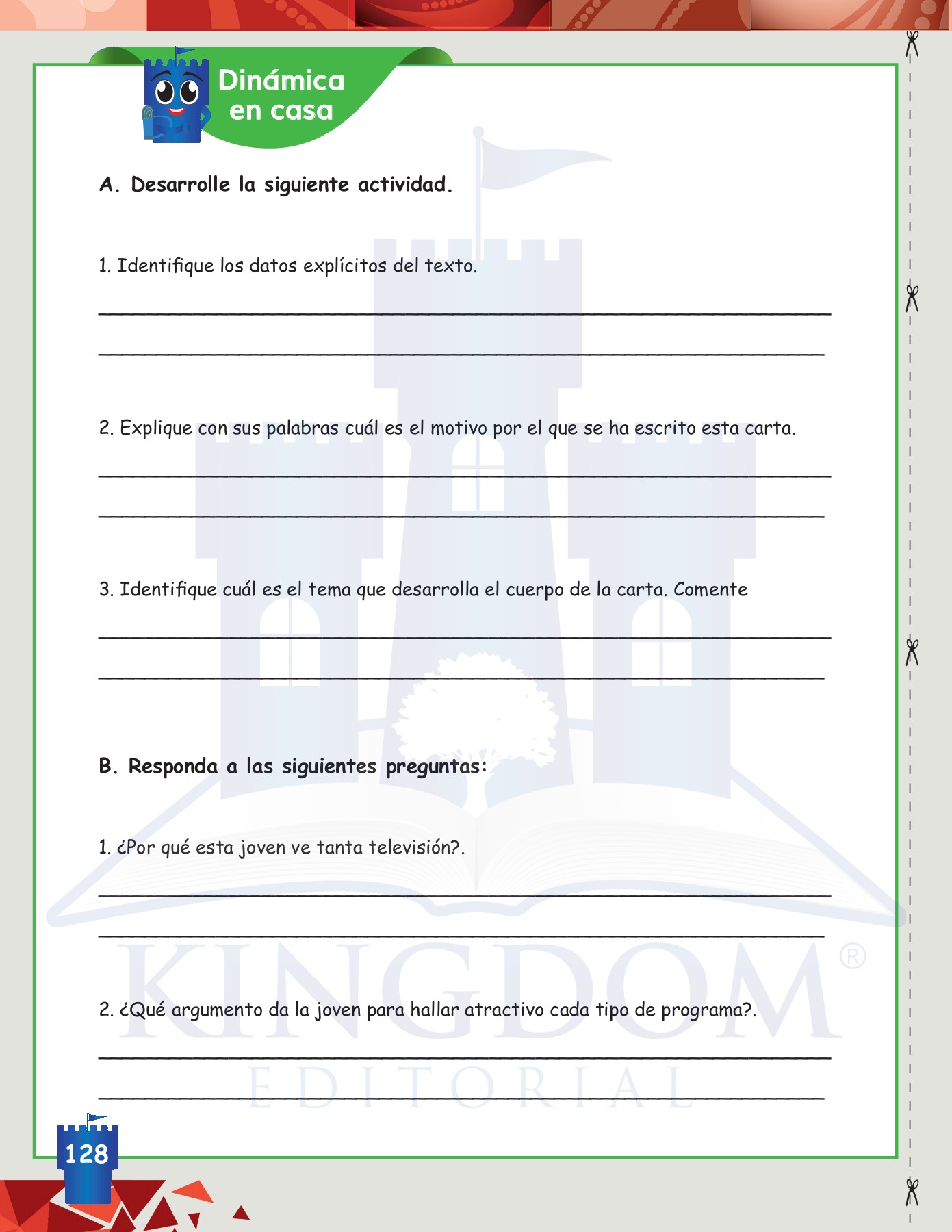 ESPAÑOL 3er Grado .2 - Kingdom Editorial - Página 130 | Flip PDF en ...