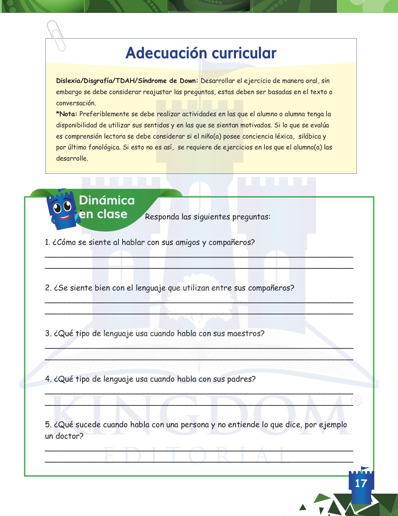 ESPAÑOL 3er Grado .2 - Kingdom Editorial - Página 19 | Flip PDF en ...