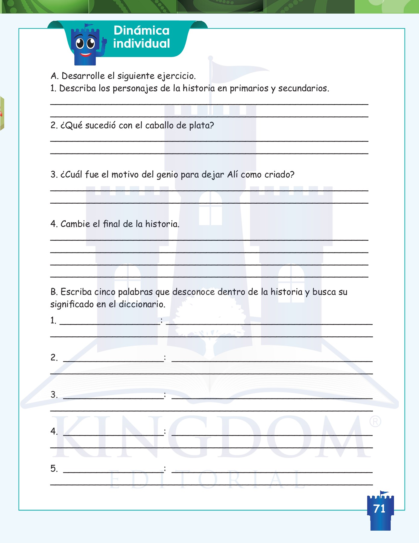 ESPAÑOL 3er Grado .2 - Kingdom Editorial - Página 73 | Flip PDF en ...