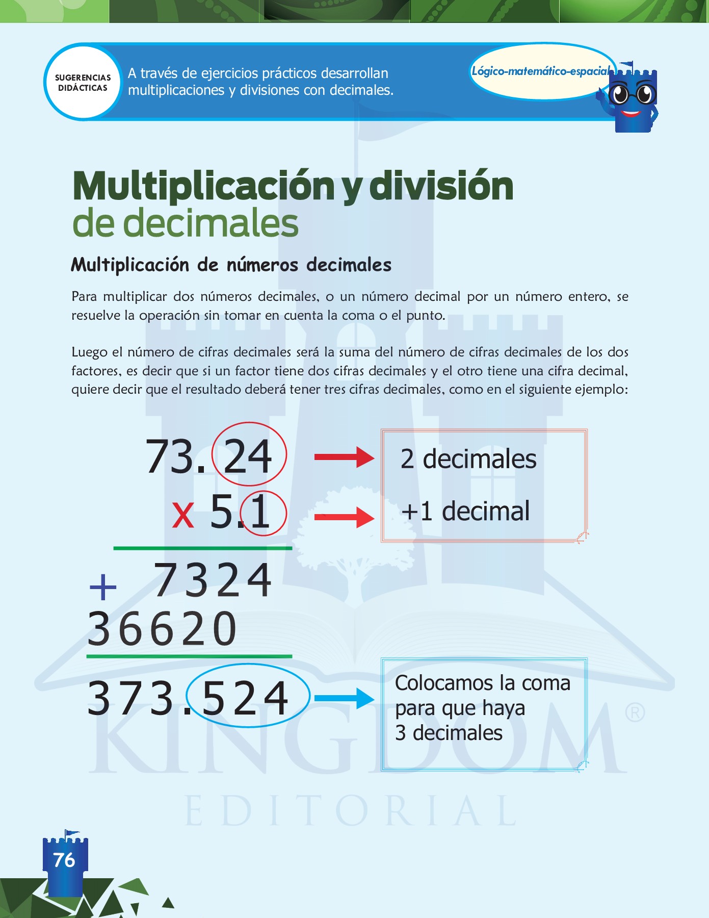 MATEMÁTICAS 5to Grado .1 - Kingdom Editorial - Página 78 | Flip PDF en ...