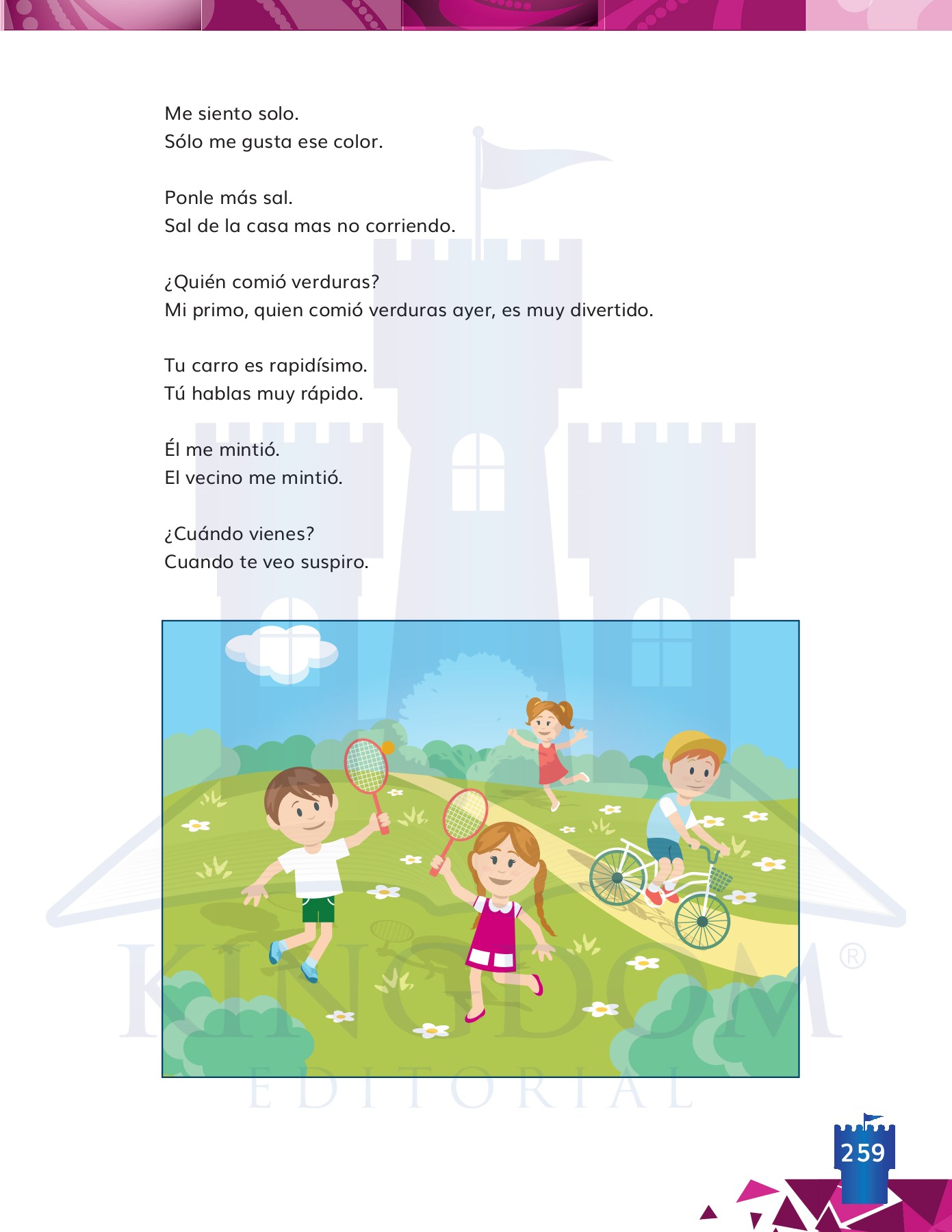 ESPAÑOL 5to Grado .2 - Kingdom Editorial - Página 261 | Flip PDF en ...