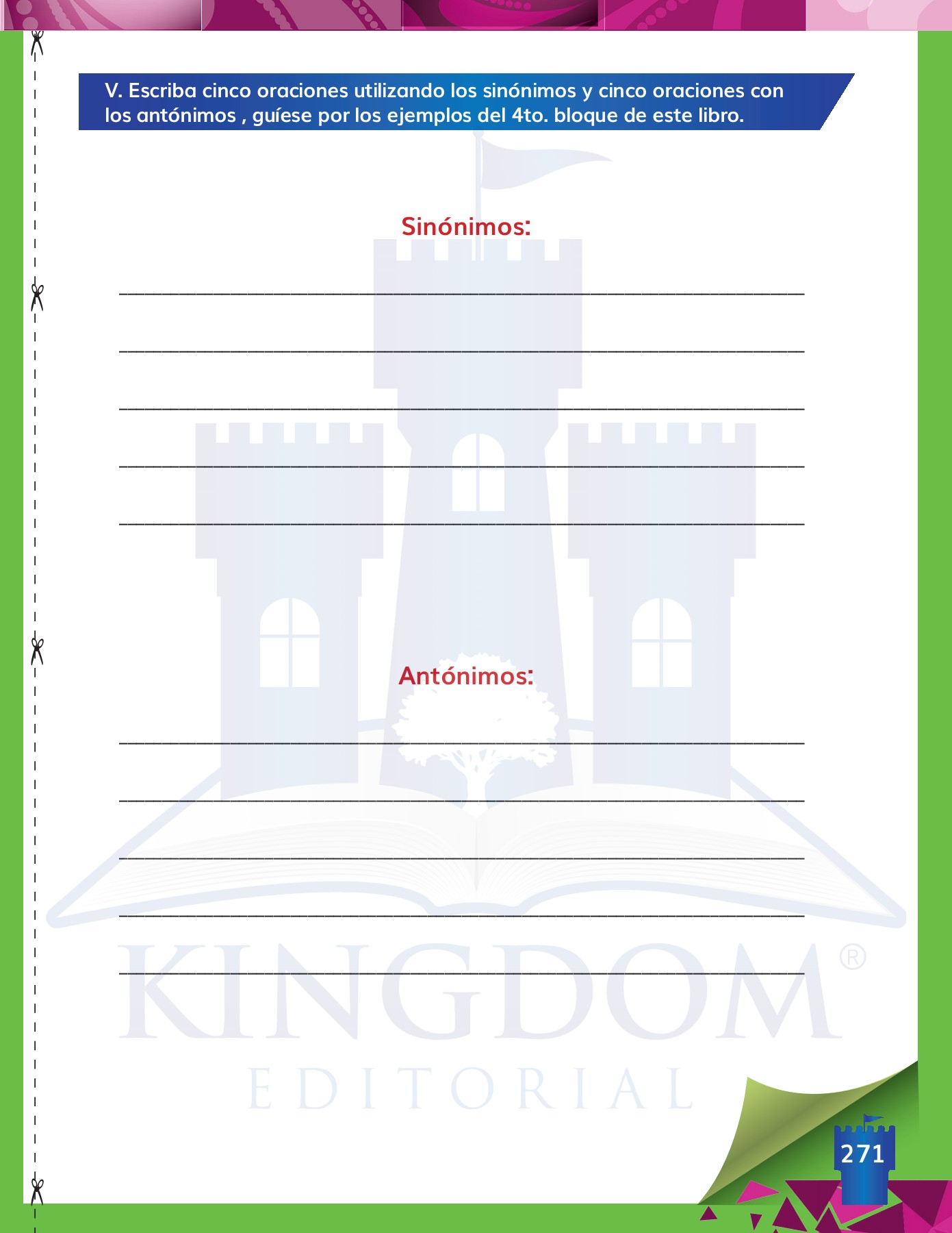 ESPAÑOL 5to Grado .2 - Kingdom Editorial - Página 273 | Flip PDF en ...