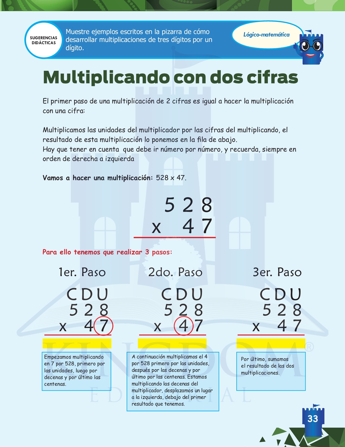 MATEMÁTICAS 4to Grado .1 - Kingdom Editorial - Página 33 | Flip PDF en ...