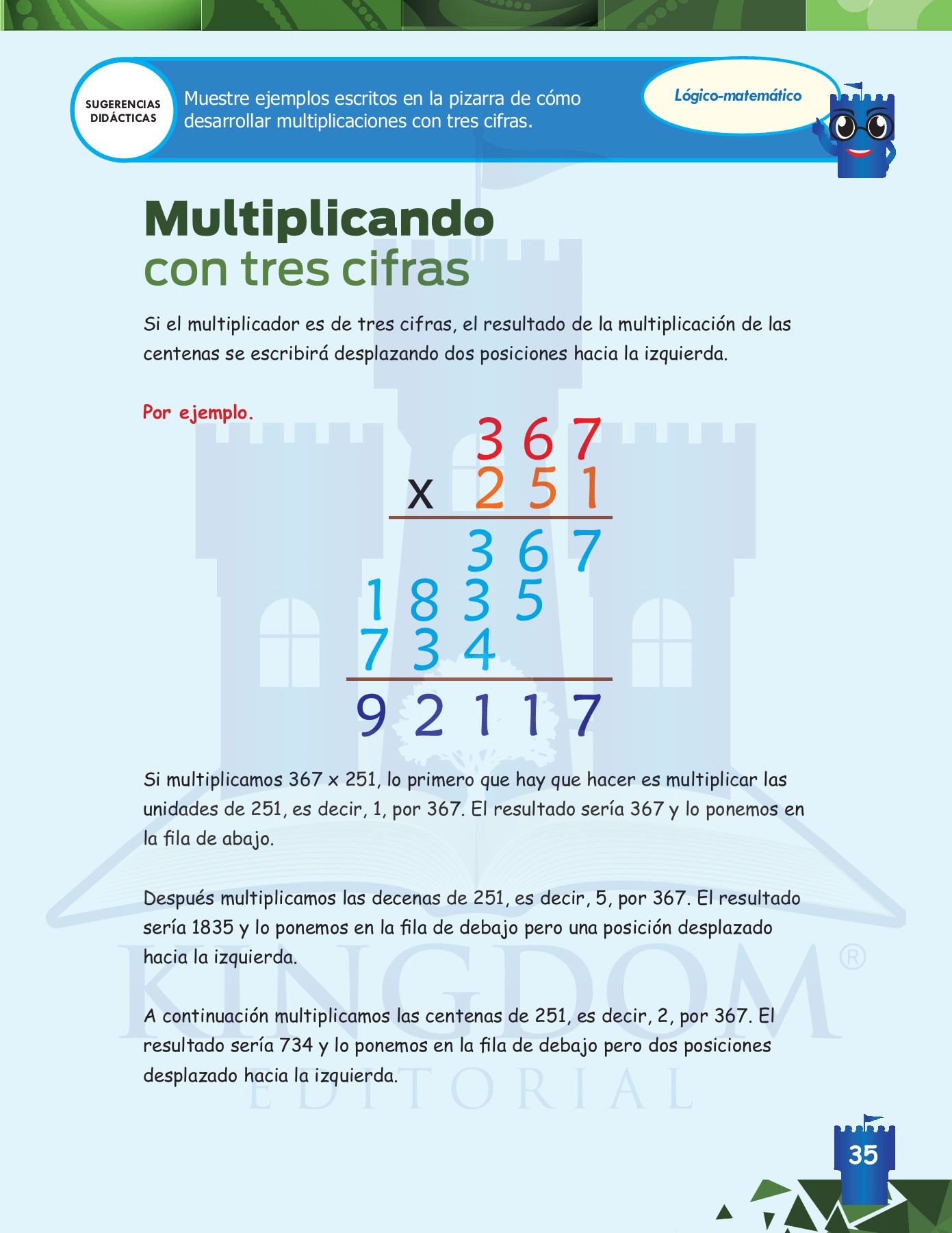MATEMÁTICAS 4to Grado .1 - Kingdom Editorial - Página 35 | Flip PDF en ...
