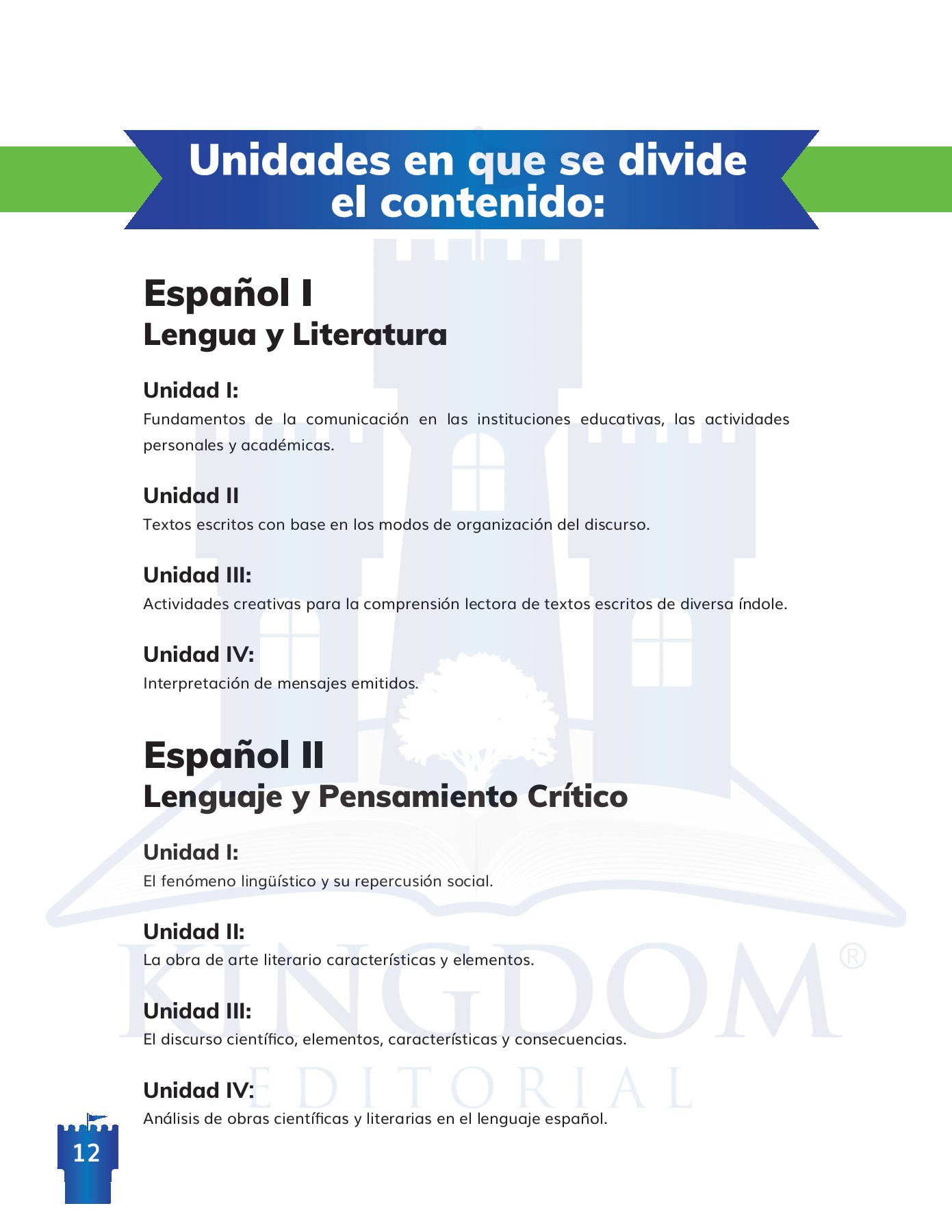 ESPAÑOL II BACHILLERATO - Kingdom Editorial - Página 14 | Flip PDF en ...